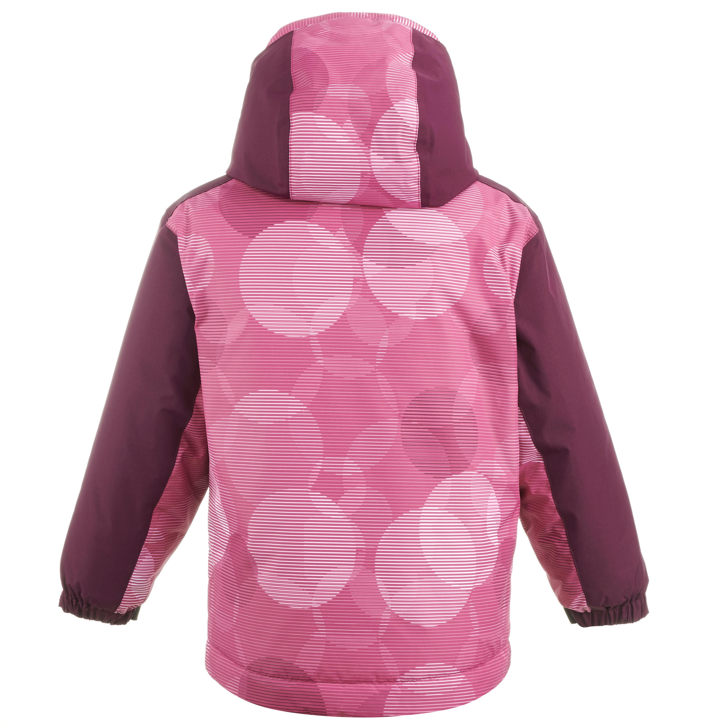KIDS' SKI JACKET PNF 500 - PLUM AND PINK - Decathlon