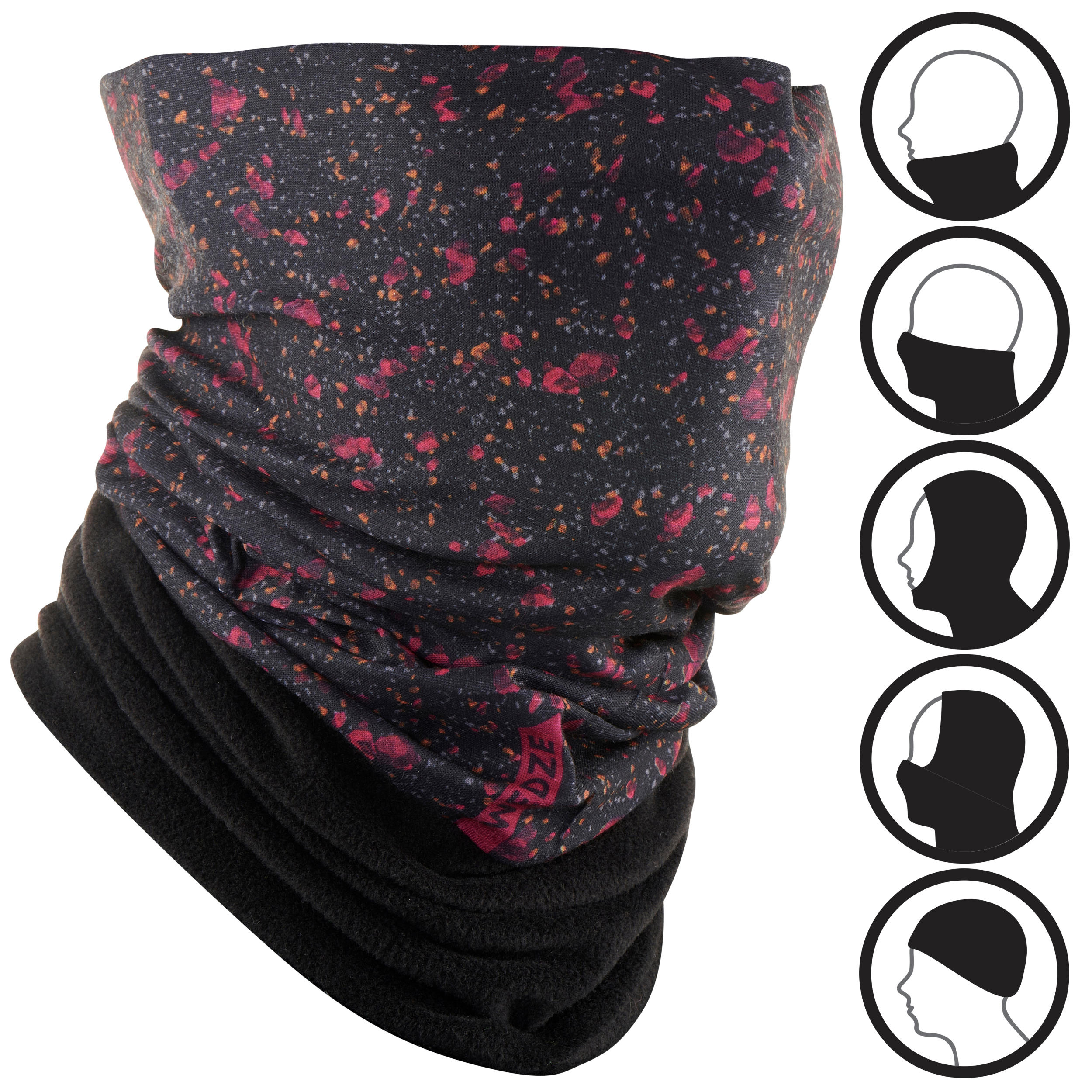 ADULT SKI SNOOD HUG - MINERAL BLACK WEDZE | Decathlon