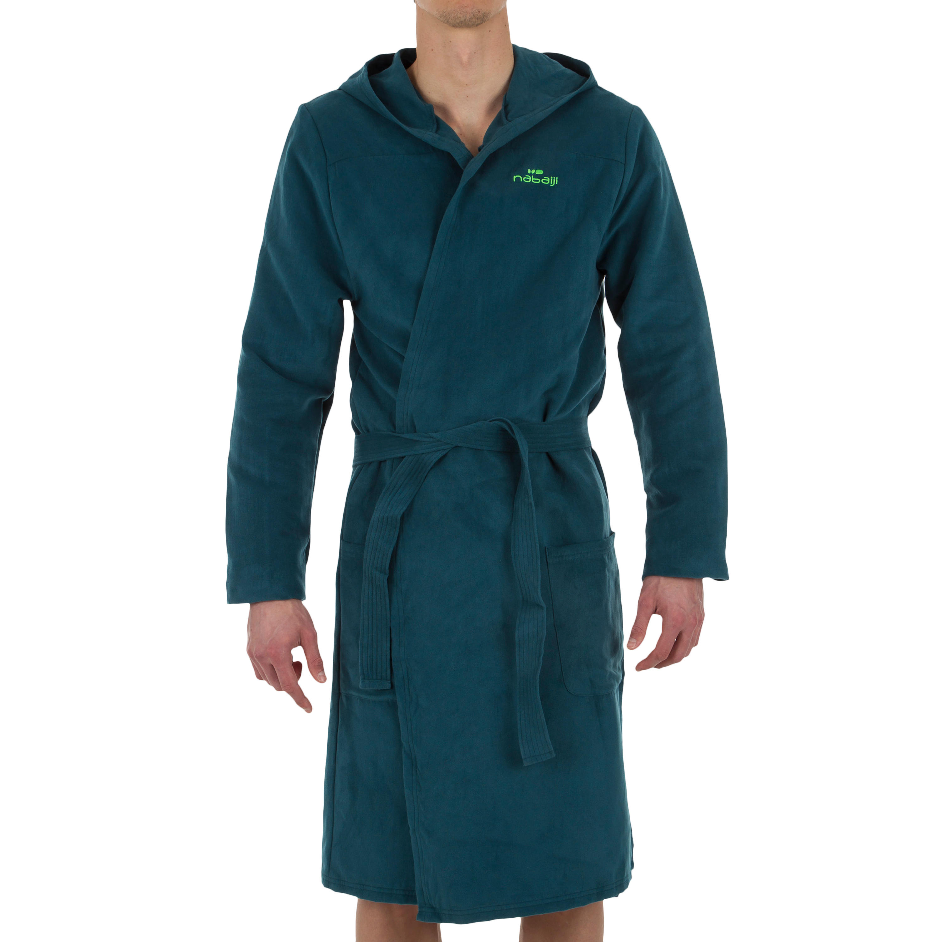 Microfibre Bathrobe and Towel L (80 x 130 cm) Set - Green - Decathlon