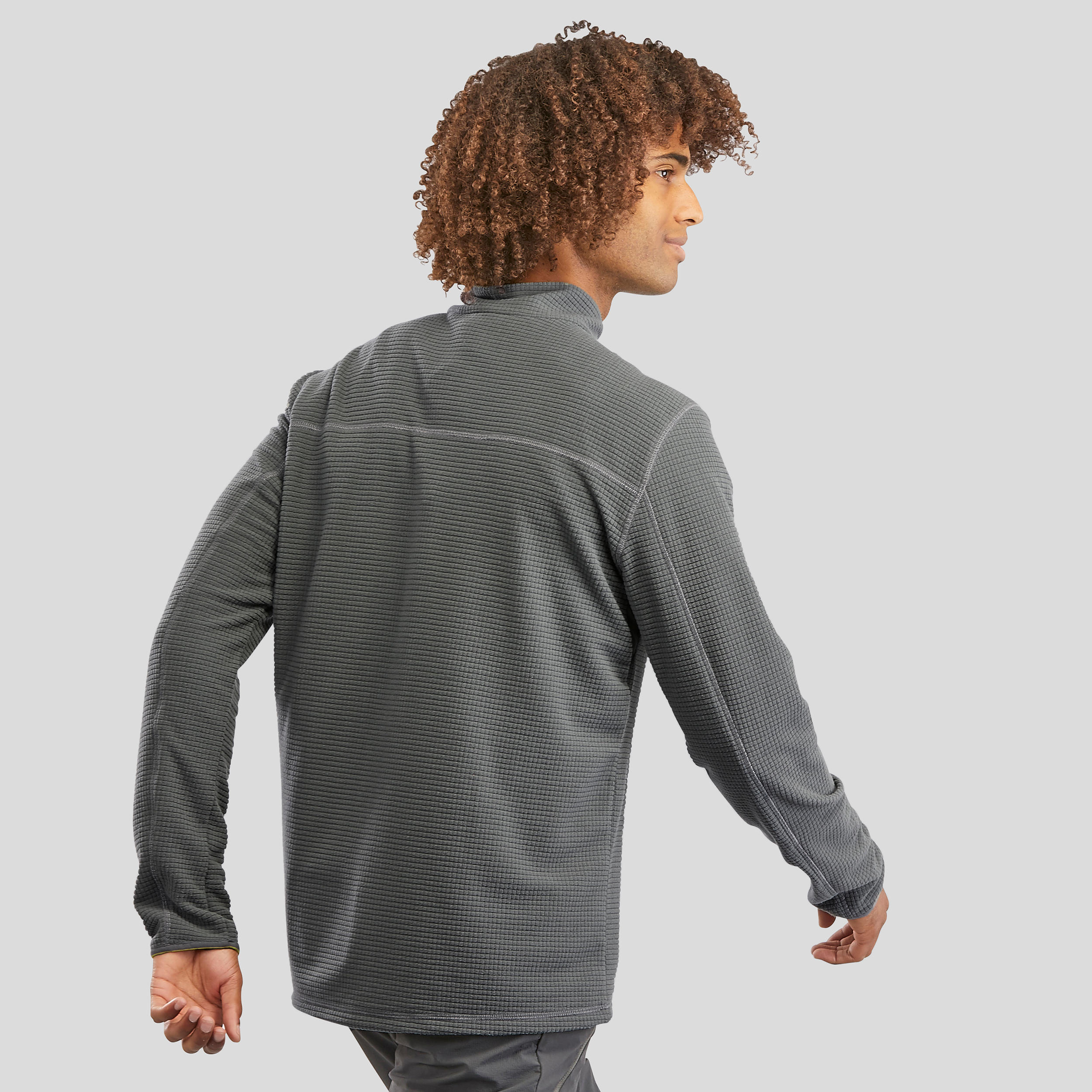 Men's Mountain Walking Fleece MH500 - Khaki - Decathlon