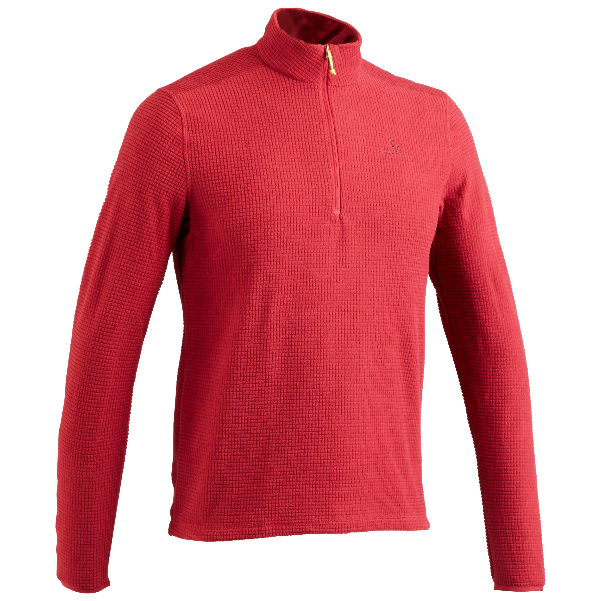 QUECHUA Polar Drumeţie la Munte MH500 Bordo Bărbați - InspirSport