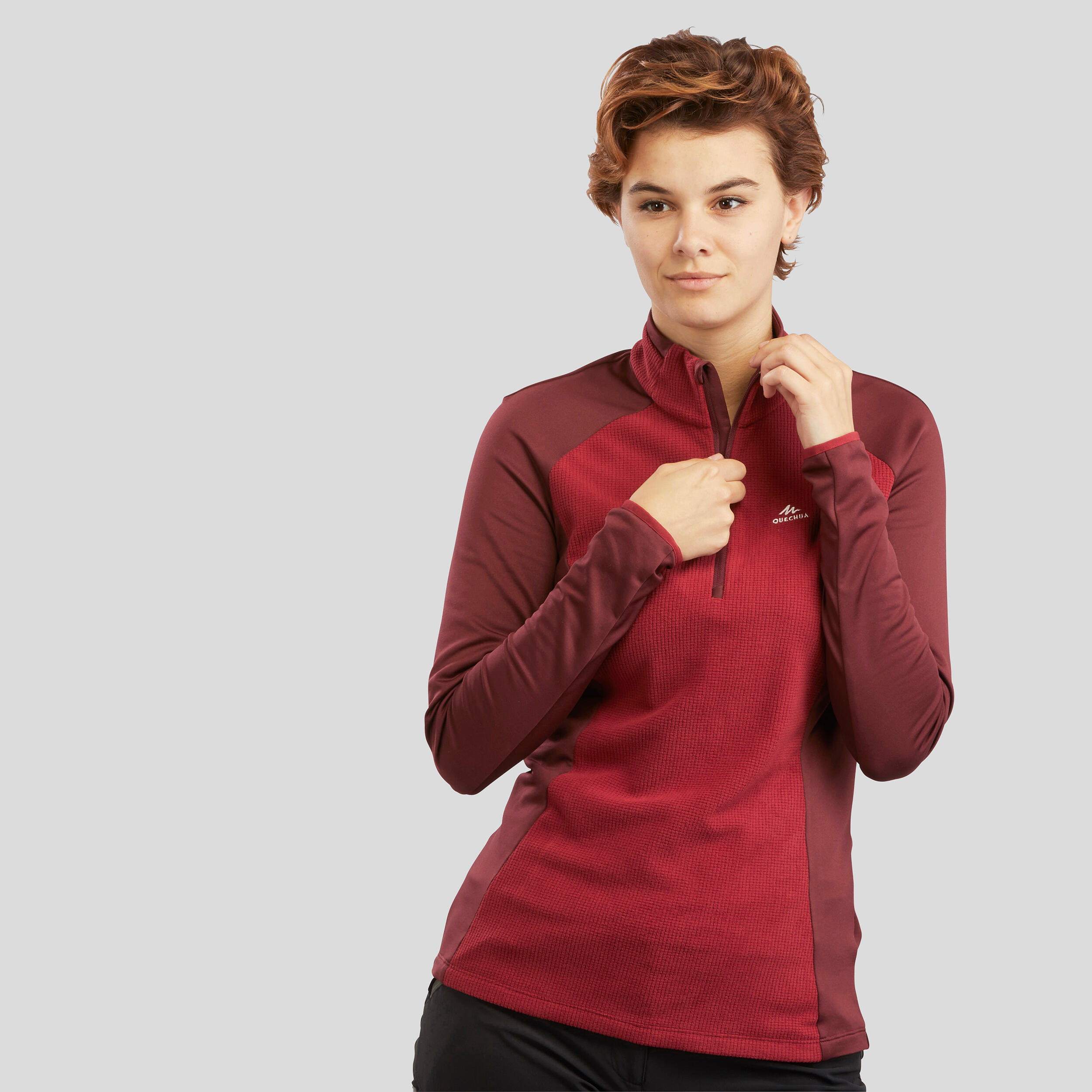 Women’s Mountain Walking Fleece - MH500 - Decathlon