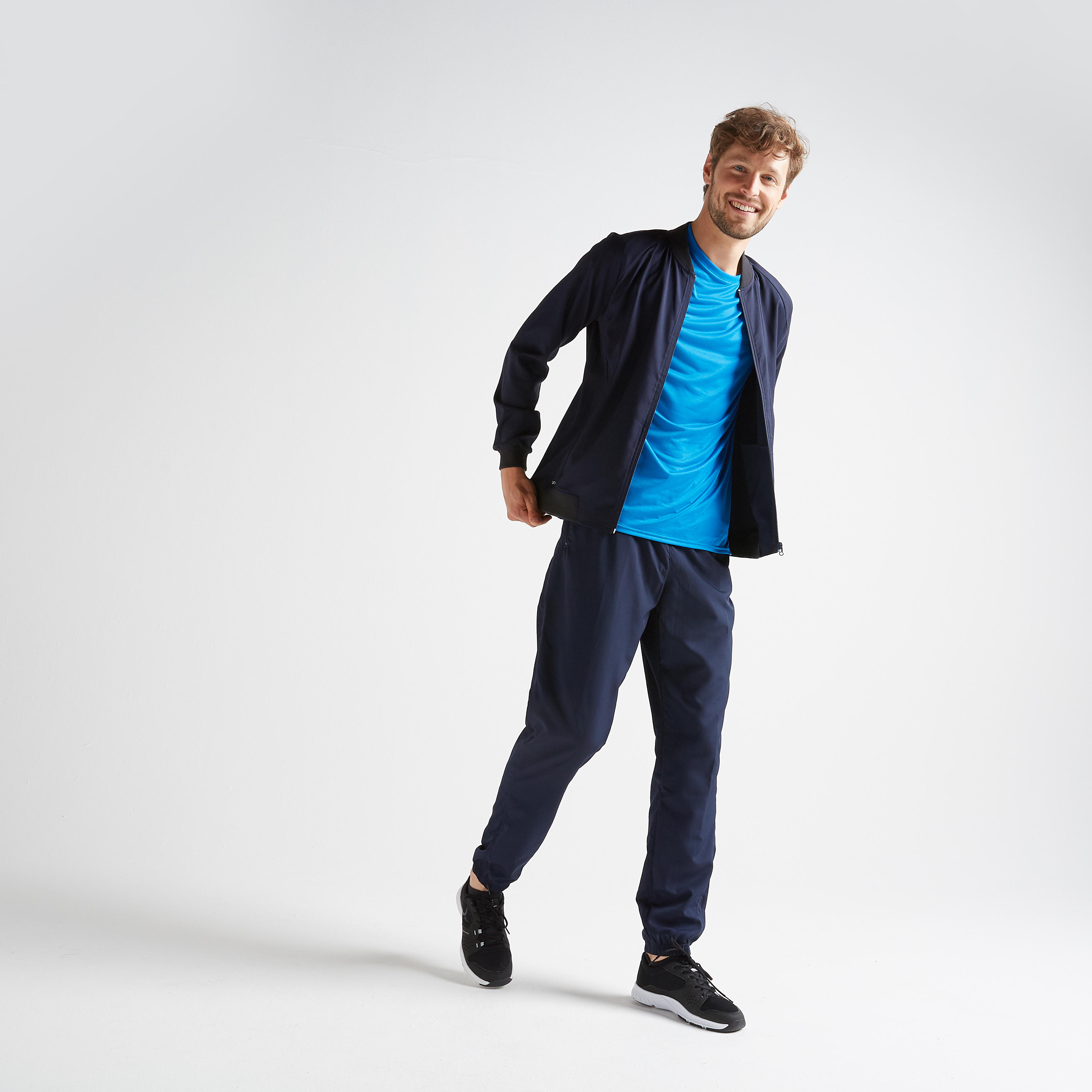 FVE 100 Fitness Cardio Training Jacket - Navy - Decathlon