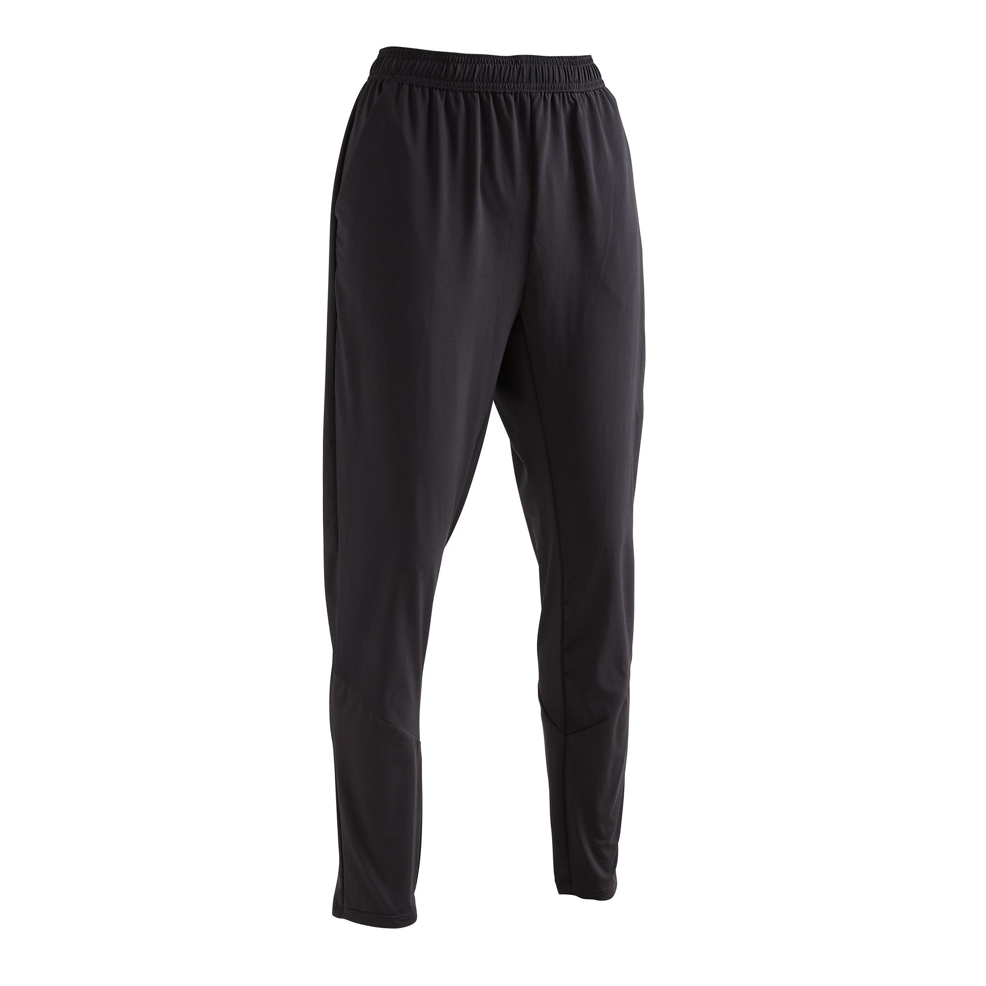 Women’s Fitness Cardio Pants - FPA 100 Black - smoked black - Domyos ...