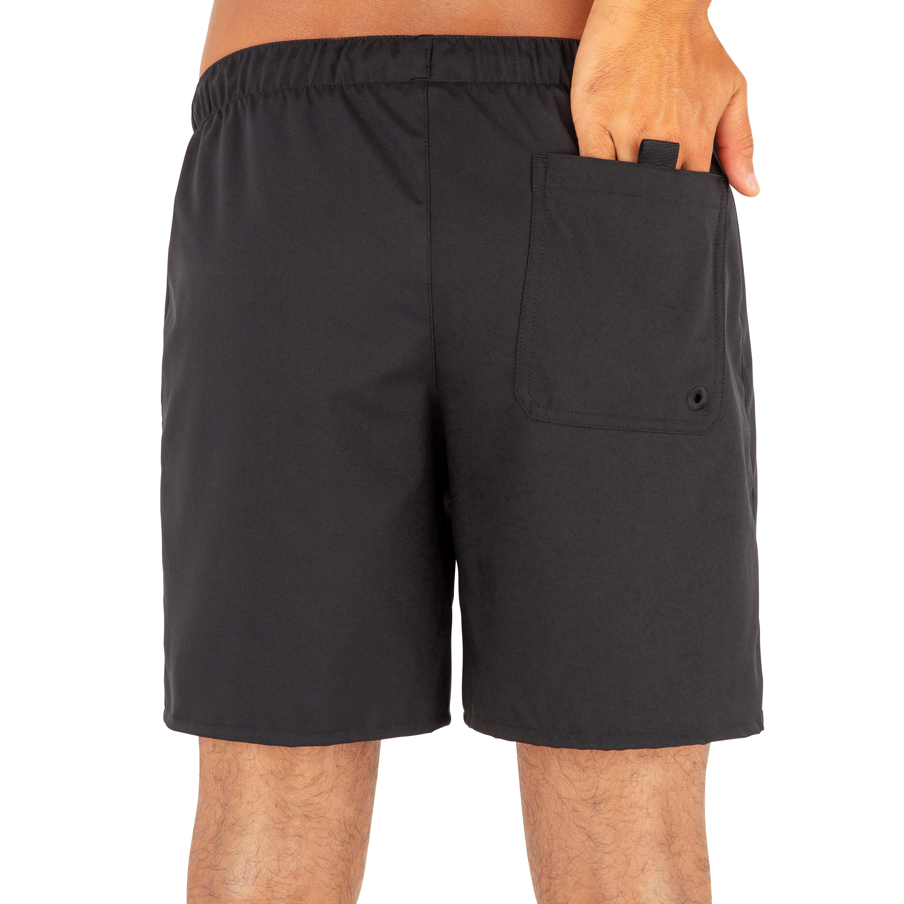 Surfing short boardshorts 100 - Simple Black - Decathlon