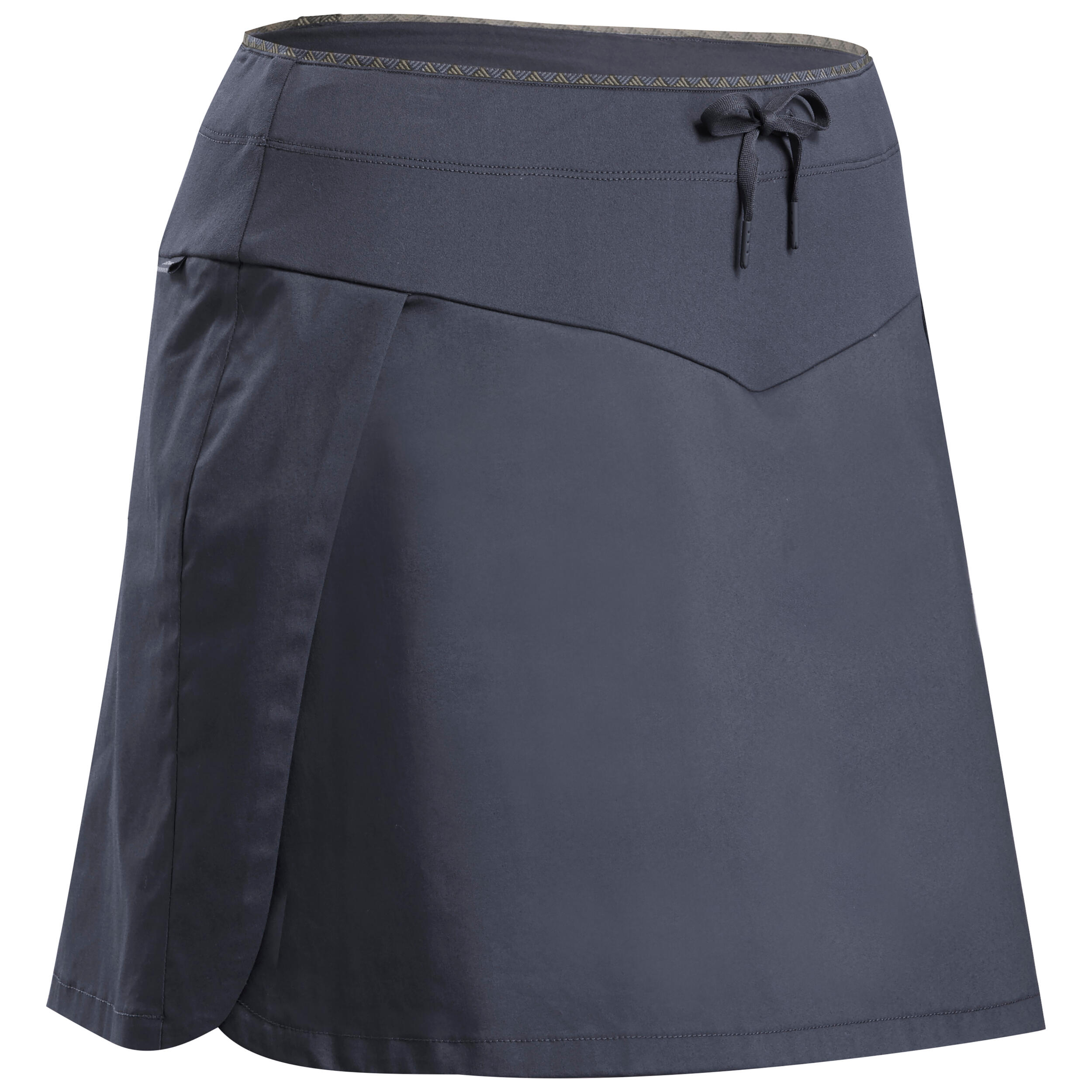 Women Nature Hiking Skort NH500 - Grey