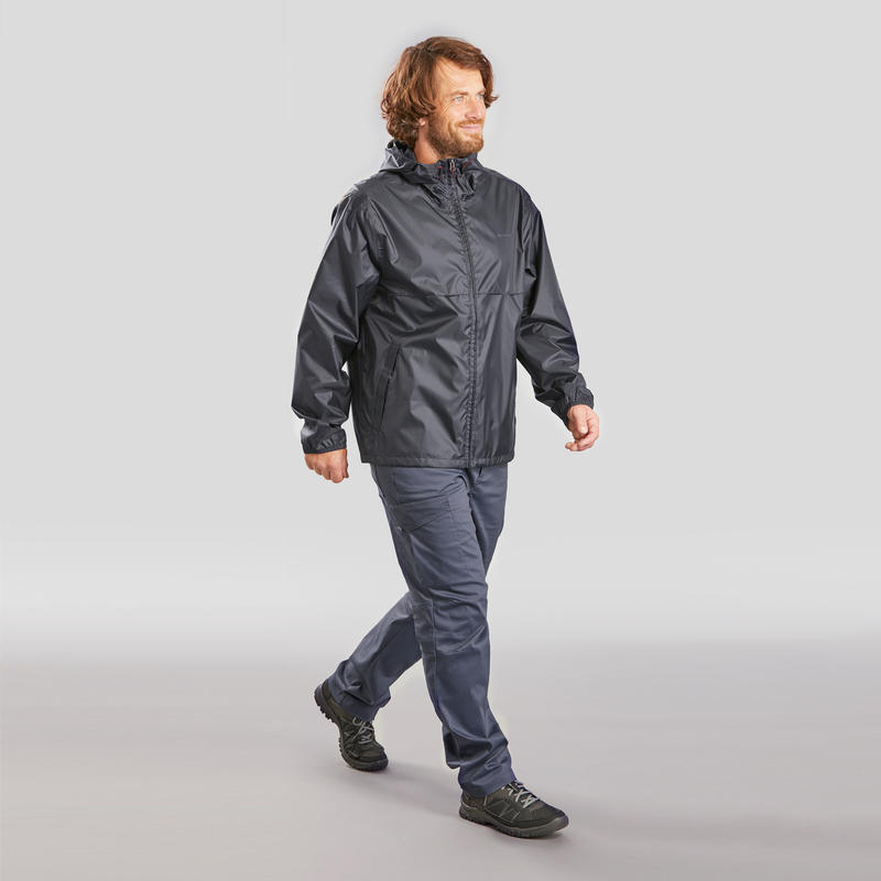 [Pay Less] Men’s country walking rain jacket - Raincut Full Zip ...
