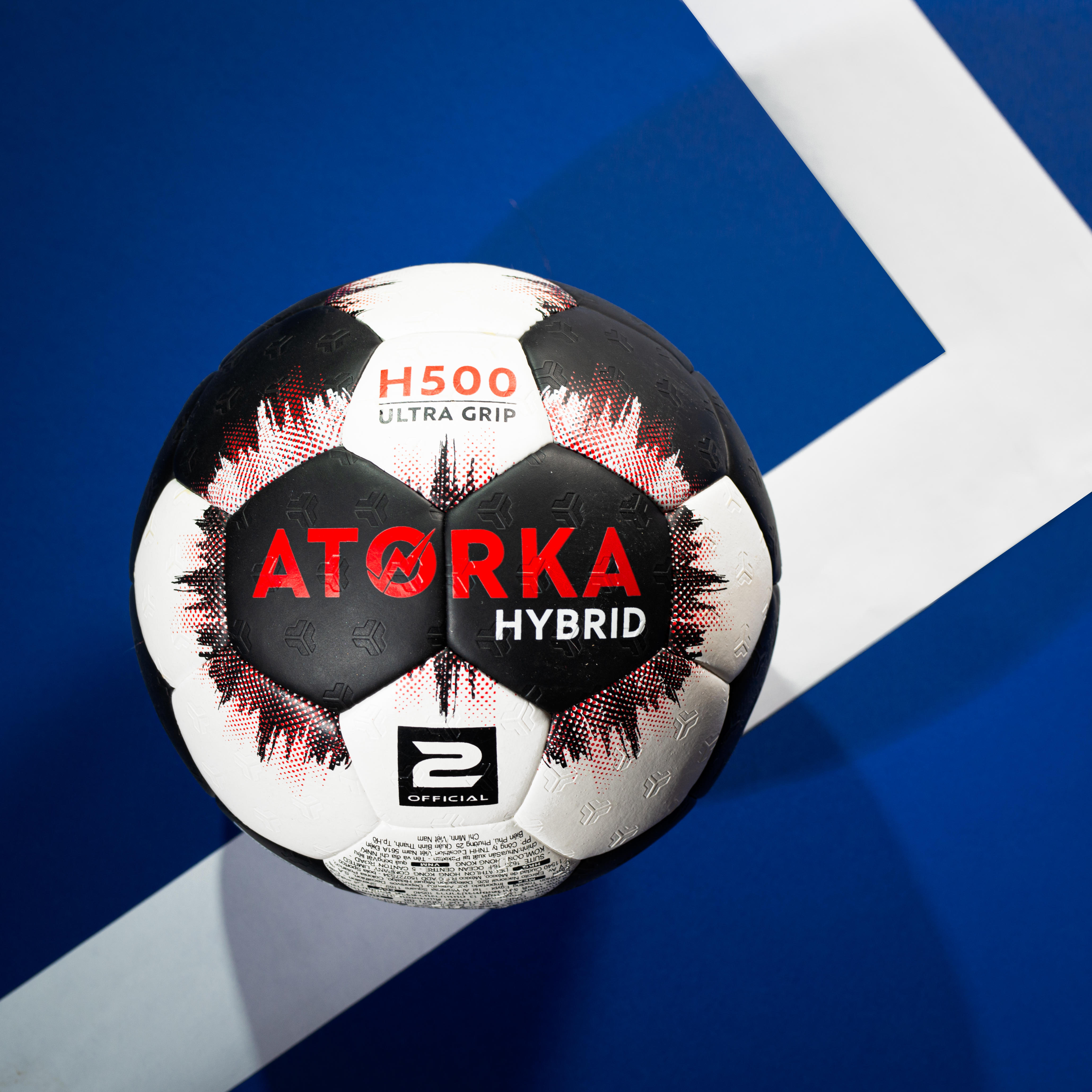 H500 Handball Size 2 - Black/White - Decathlon