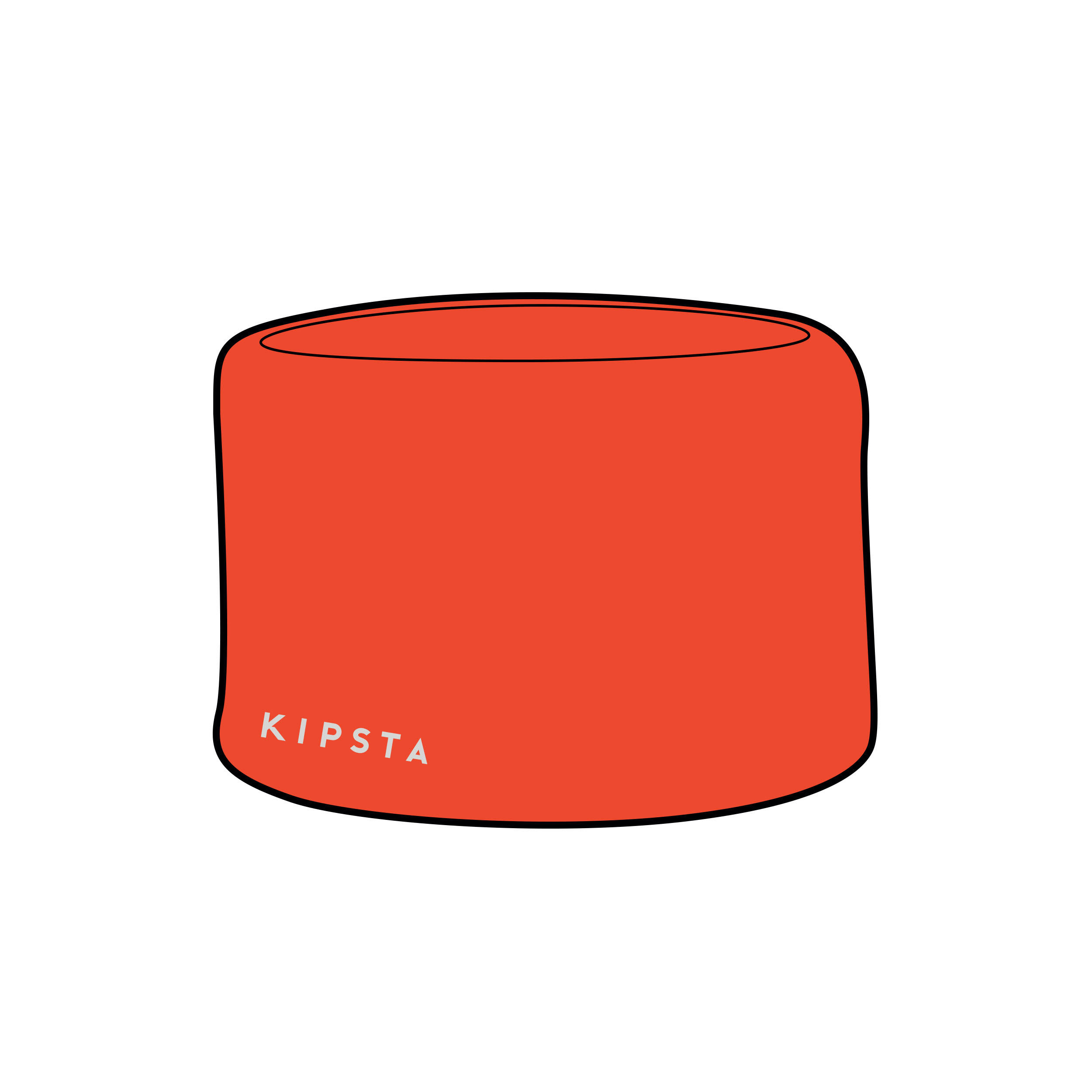 Kids' Football Neck Warmer Keepwarm 100 - Neon Orange - Decathlon