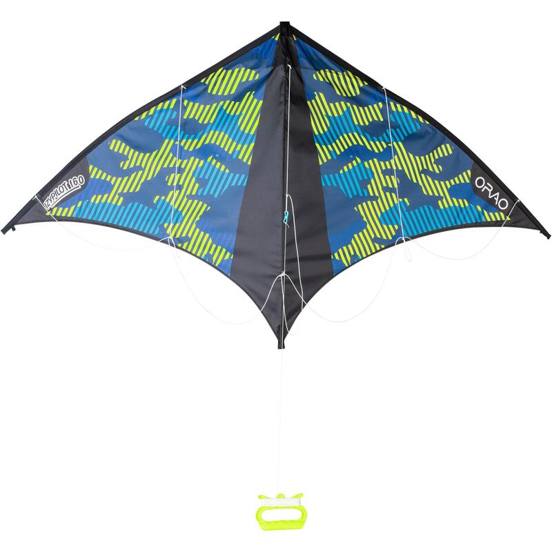 Izypilot 160 2-in-1 Kite (Static & Stunt) - Green ORAO - Decathlon