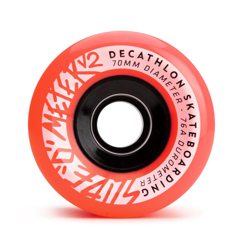 4 колеса для Лонгборда Slide 70 мм 76A - Decathlon
