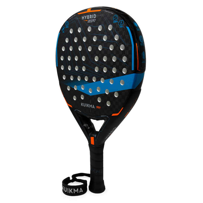 Adult Padel Racket PR 990 Hybrid Soft - Blue - Decathlon