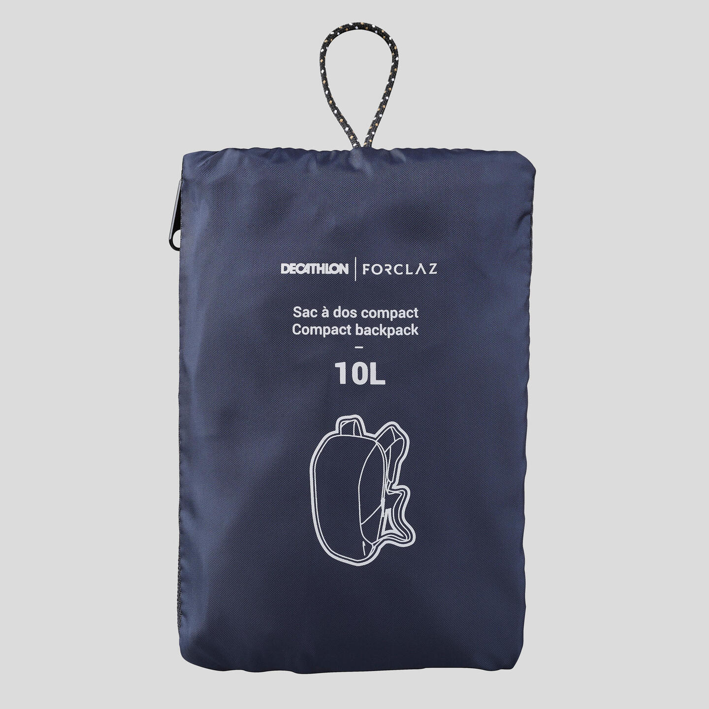 Trekking 10L Compact Foldable Backpack Forclaz Travel - Navy Blue