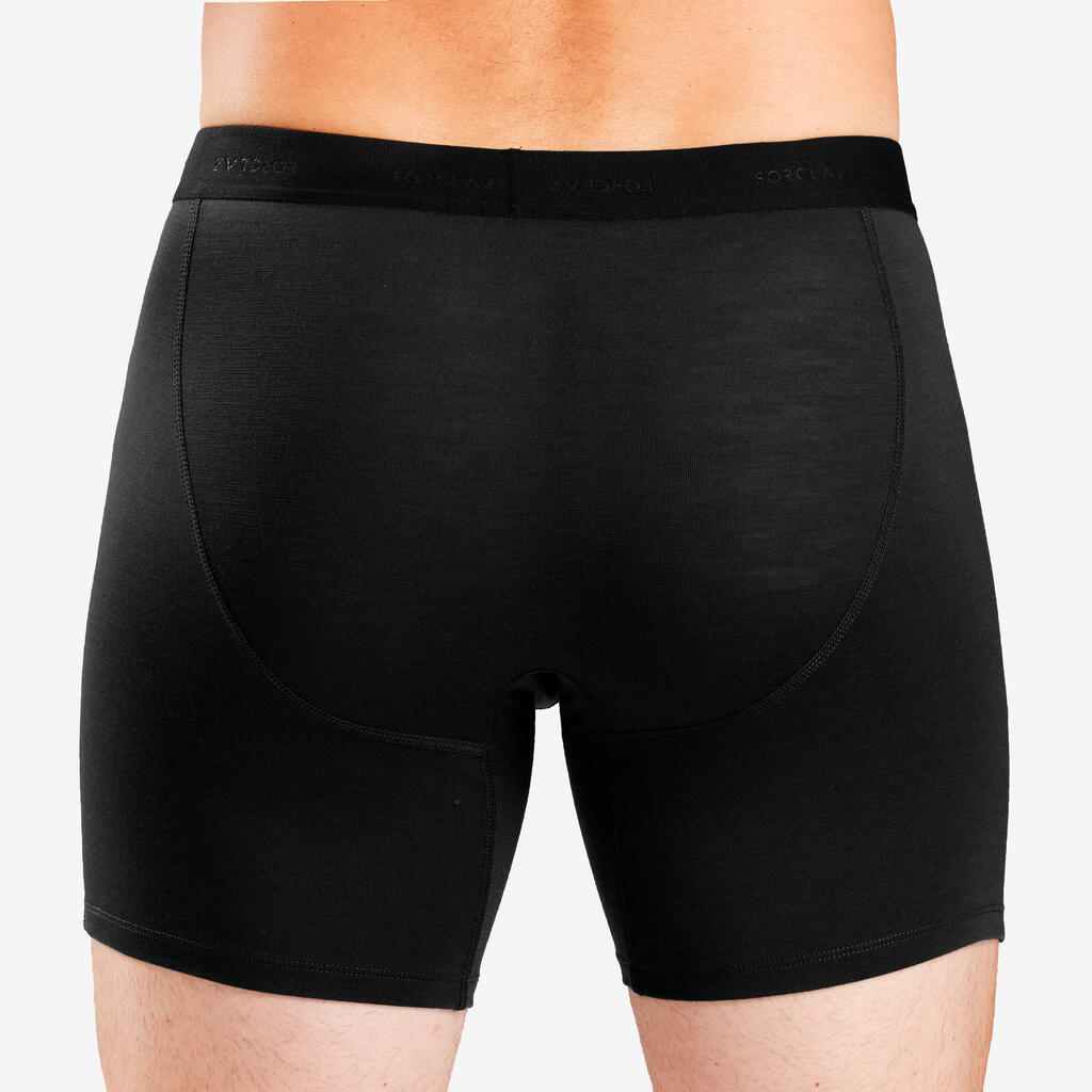 Men's Mountain Trekking Merino Wool Boxer Shorts MT500
