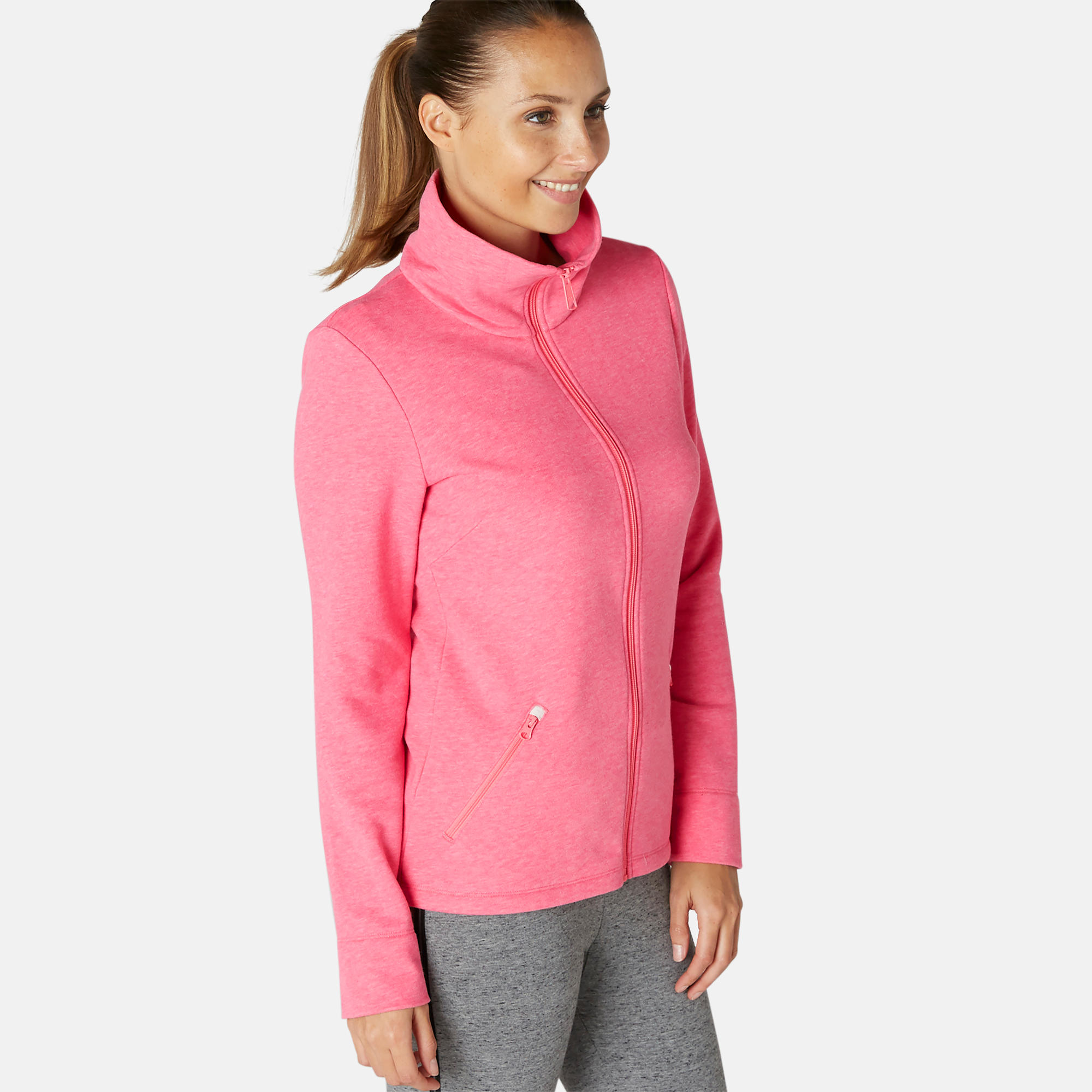 Women's Training Jacket 500 - Mottled Pink | Domyos by Decathlon