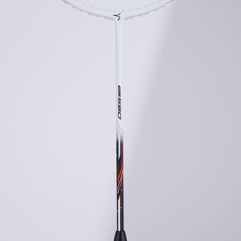 ADULT BADMINTON RACKET BR 560 LITE WHITE ROSE PERFLY - Decathlon