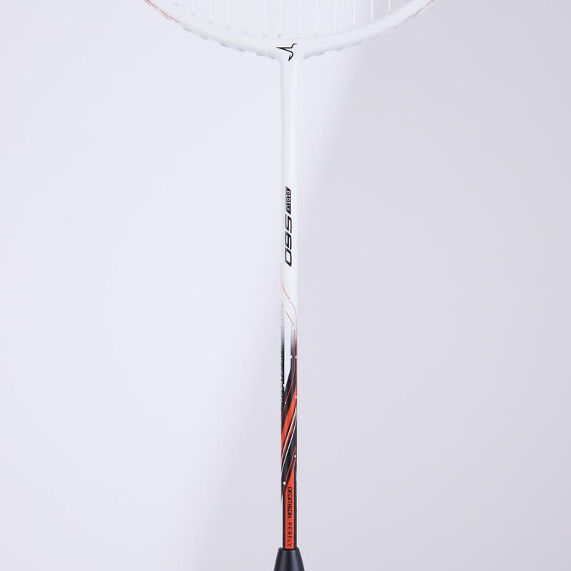 ADULT BADMINTON RACKET BR 560 LITE WHITE ROSE PERFLY - Decathlon