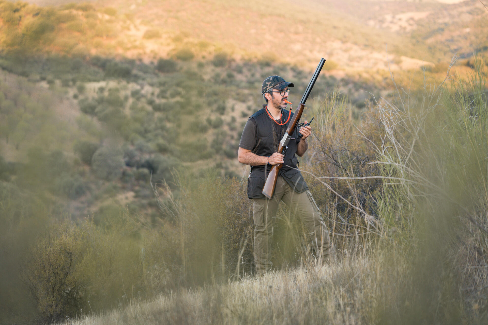 Men's hunting durable and comfortable trousers -520 beige