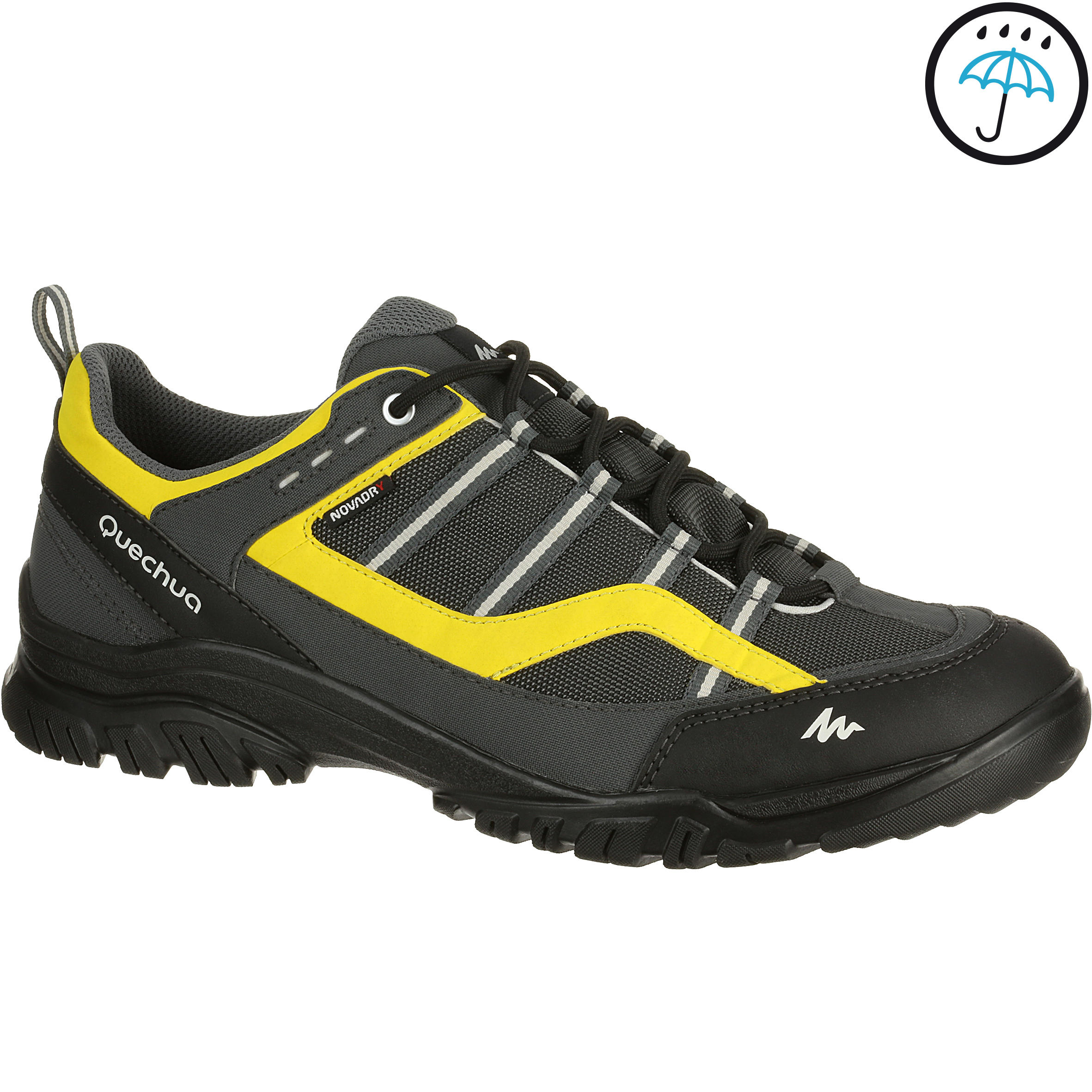 Arpenaz 100 Waterproof Men's hiking shoes - Yellow - Decathlon