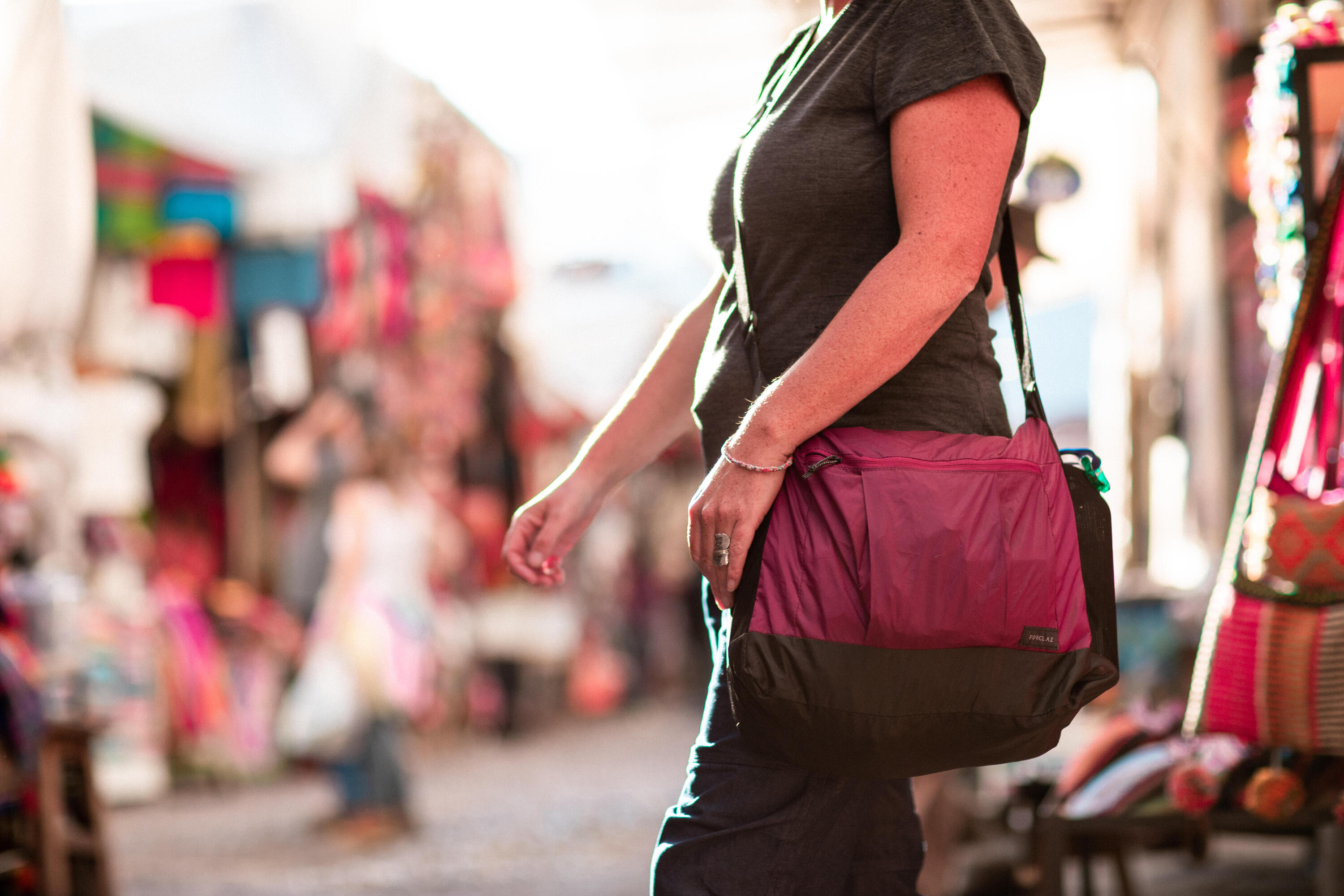 Compact Travel Trekking Pouch TRAVEL 15 L Black