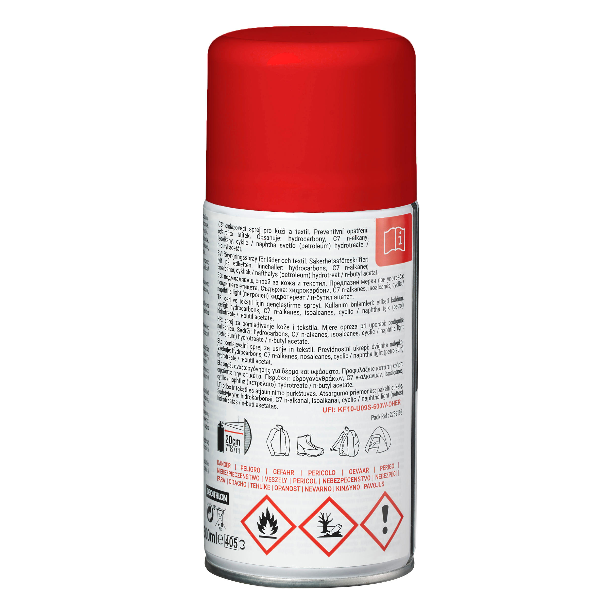 Water-Repellent Spray for Footwear, Clothing & Equipment FORCLAZ ...