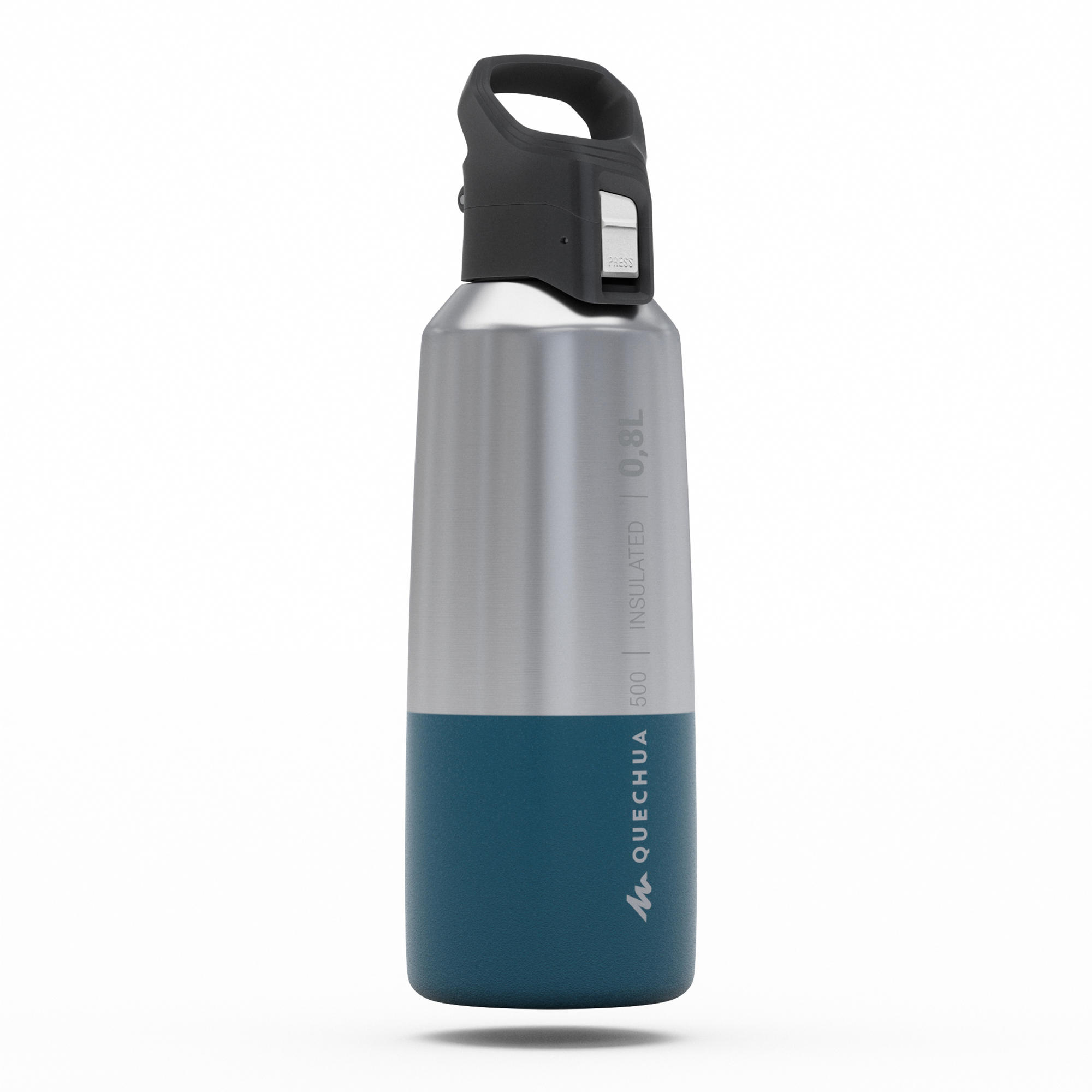 BORRACCIA TERMICA ACCIAIO INOX TAPPO ISTANTANEO MH500 0,8L QUECHUA ...