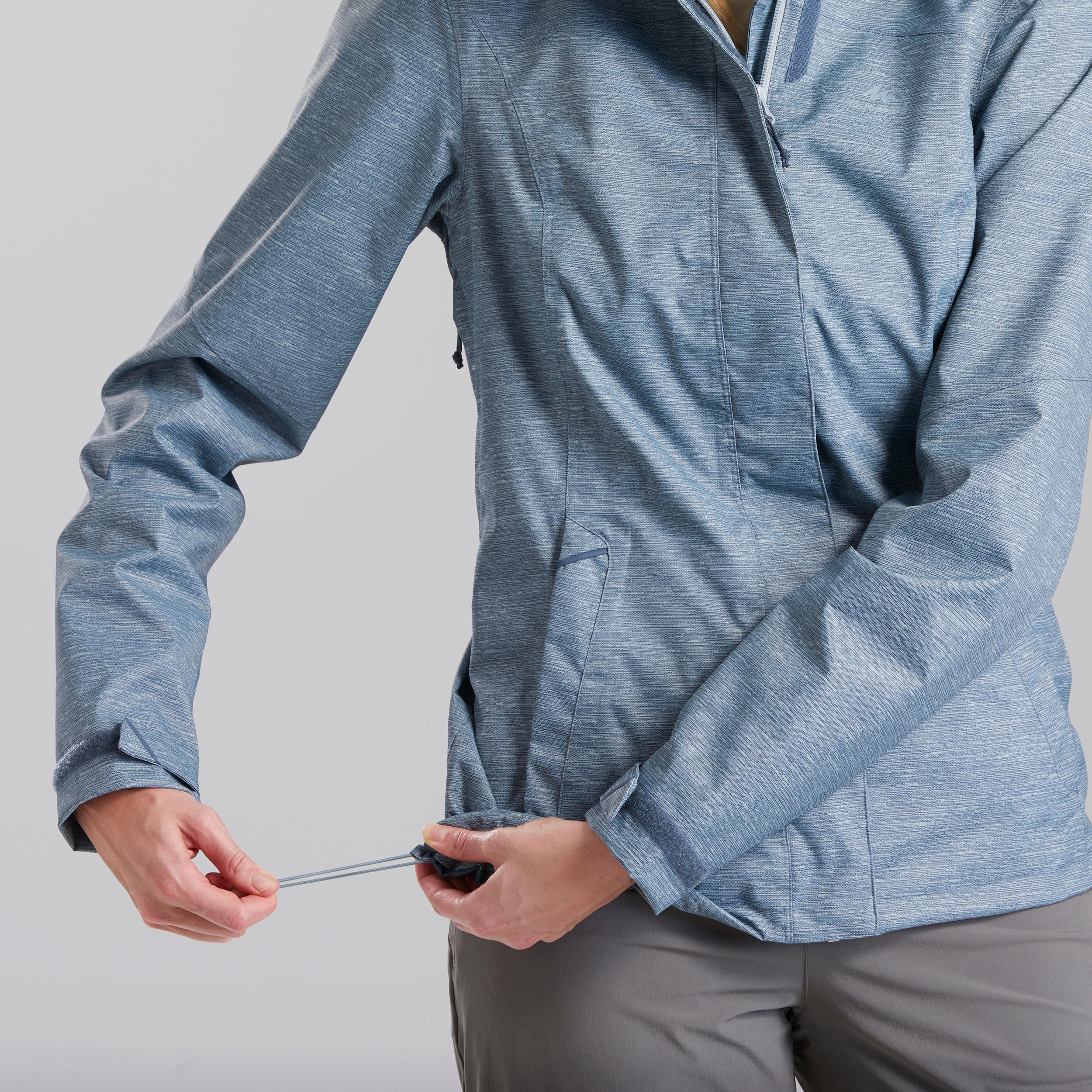 Jakna za planinarenje MH100 ženska vodootporna bordo - Decathlon