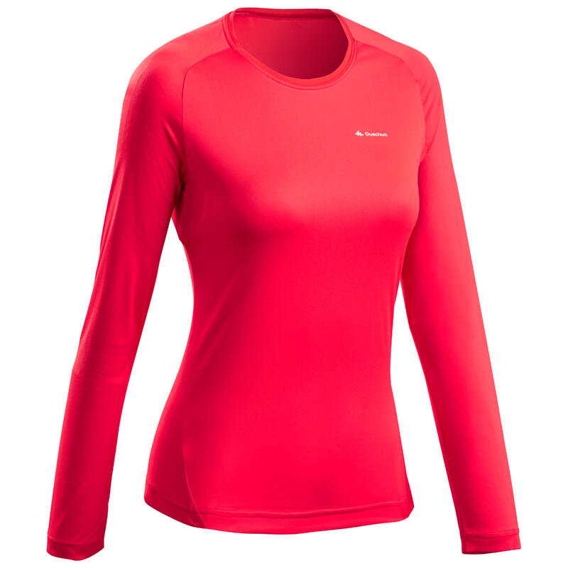 Tee Shirt Manches Longues Randonnée Techfresh 50 Femme Quechua Decathlon