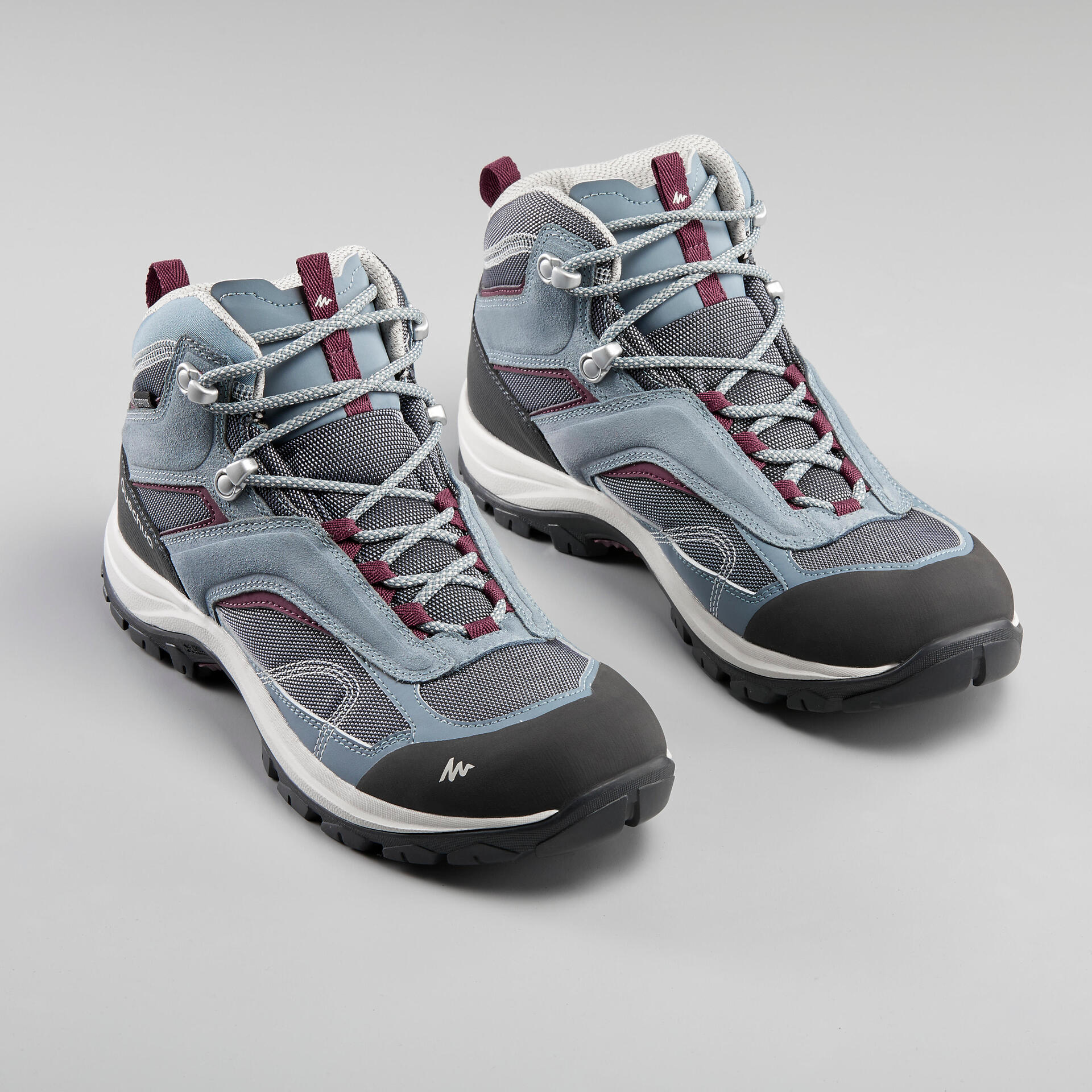 Sepatu Gunung Wanita MH100 Waterproof - Biru Ungu