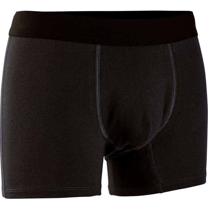 МЪЖКИ БОКСЕРКИ ЗА ФИТНЕС 500, ЧЕРНИ NYAMBA - Decathlon