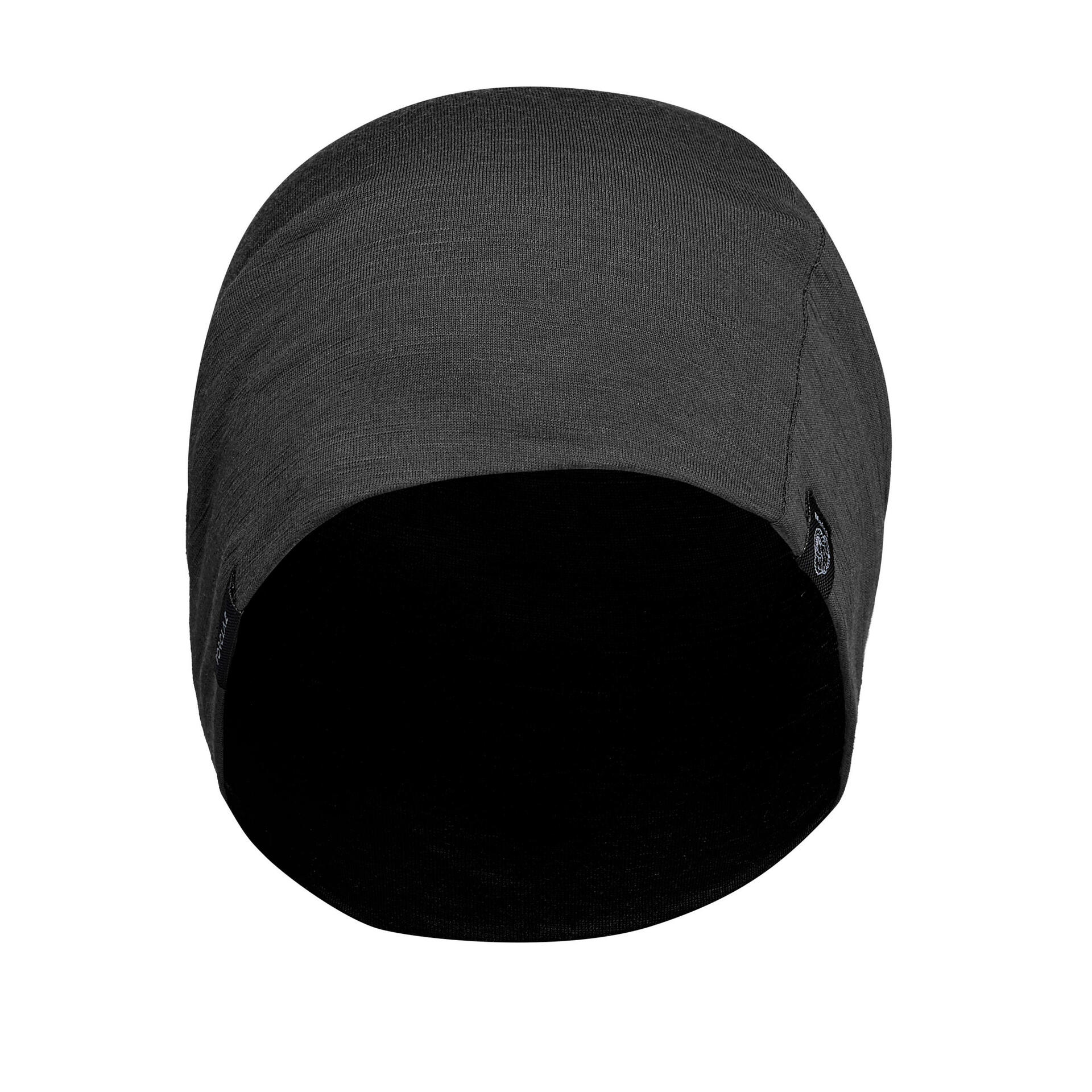 TREKKING MERINO WOOL KNIT CAP - MT500 - BLACK
