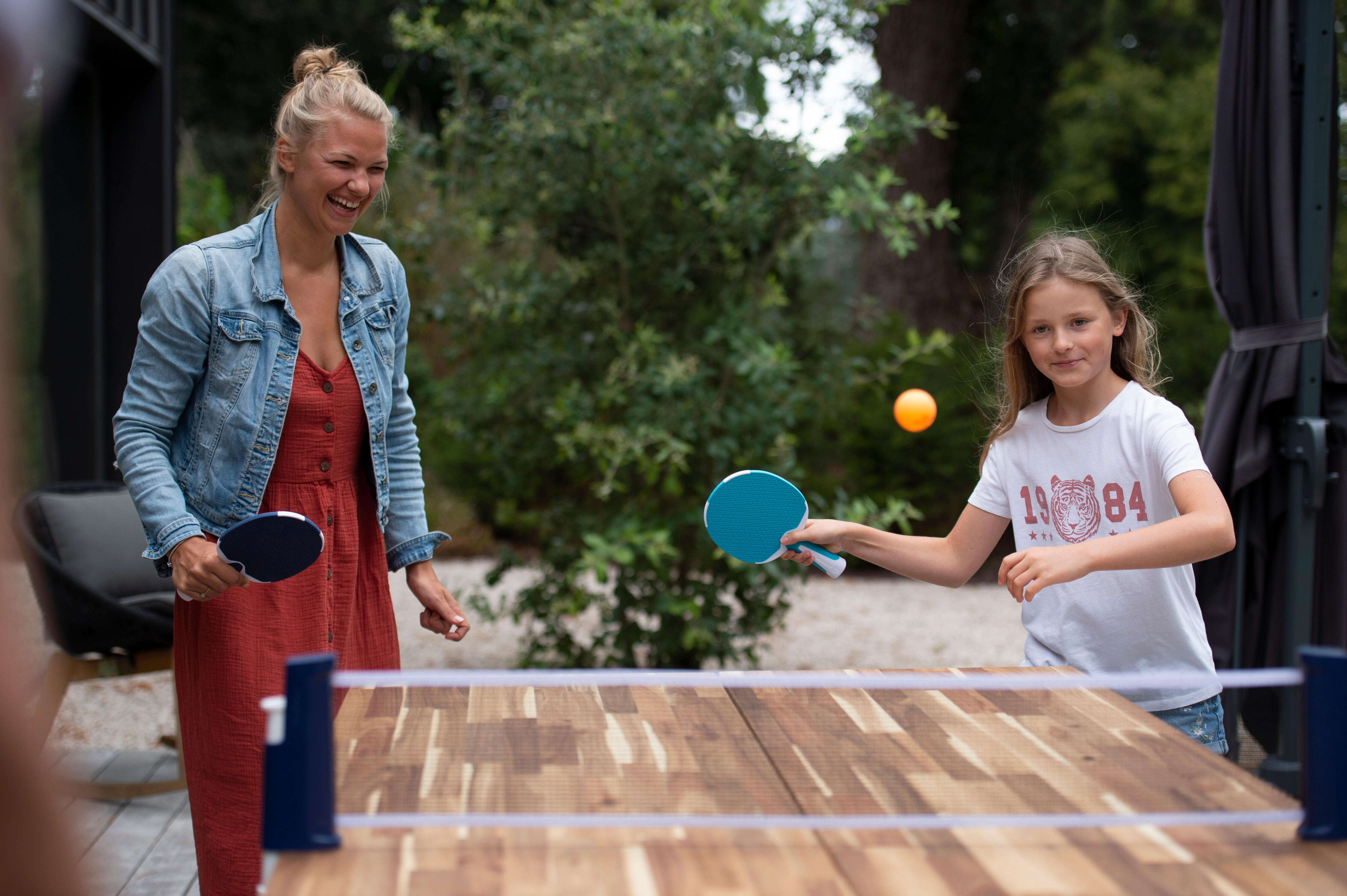 Table Tennis Rollnet Set Pongori - 2 Bats and 2 Balls
