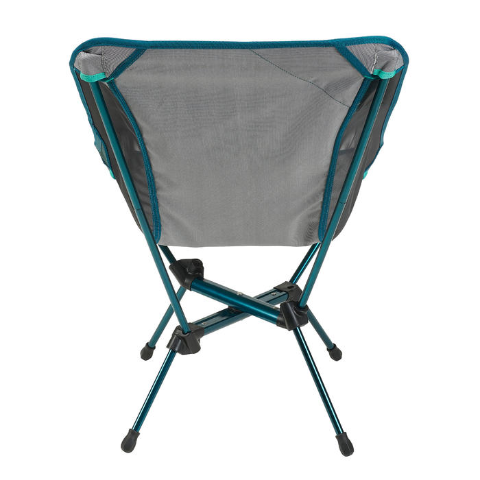Mountain Hiking Low Folding Camping Chair Quechua MH500 - Grey