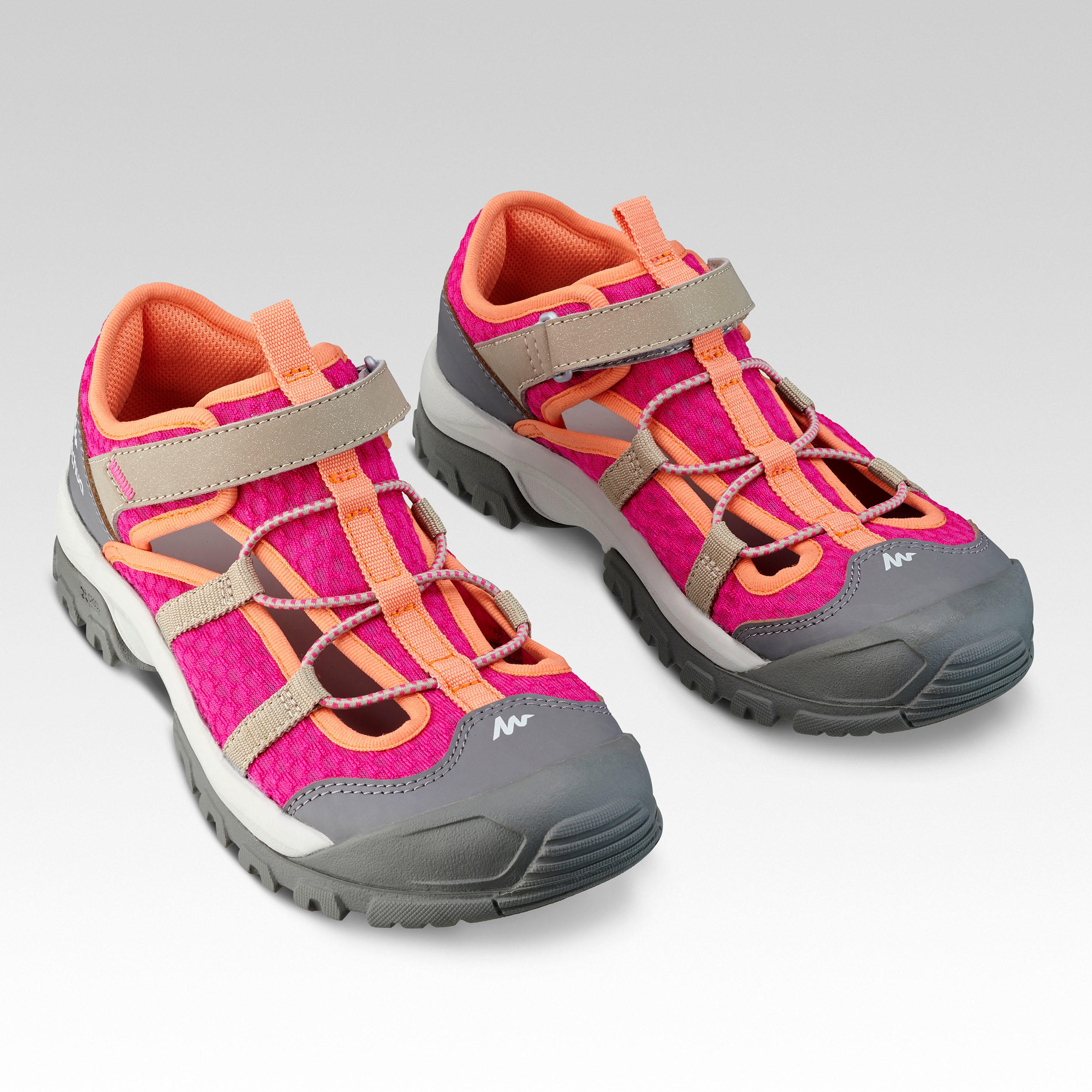 Children's hiking sandals MH150 TW pink - JR size 10 TO 6