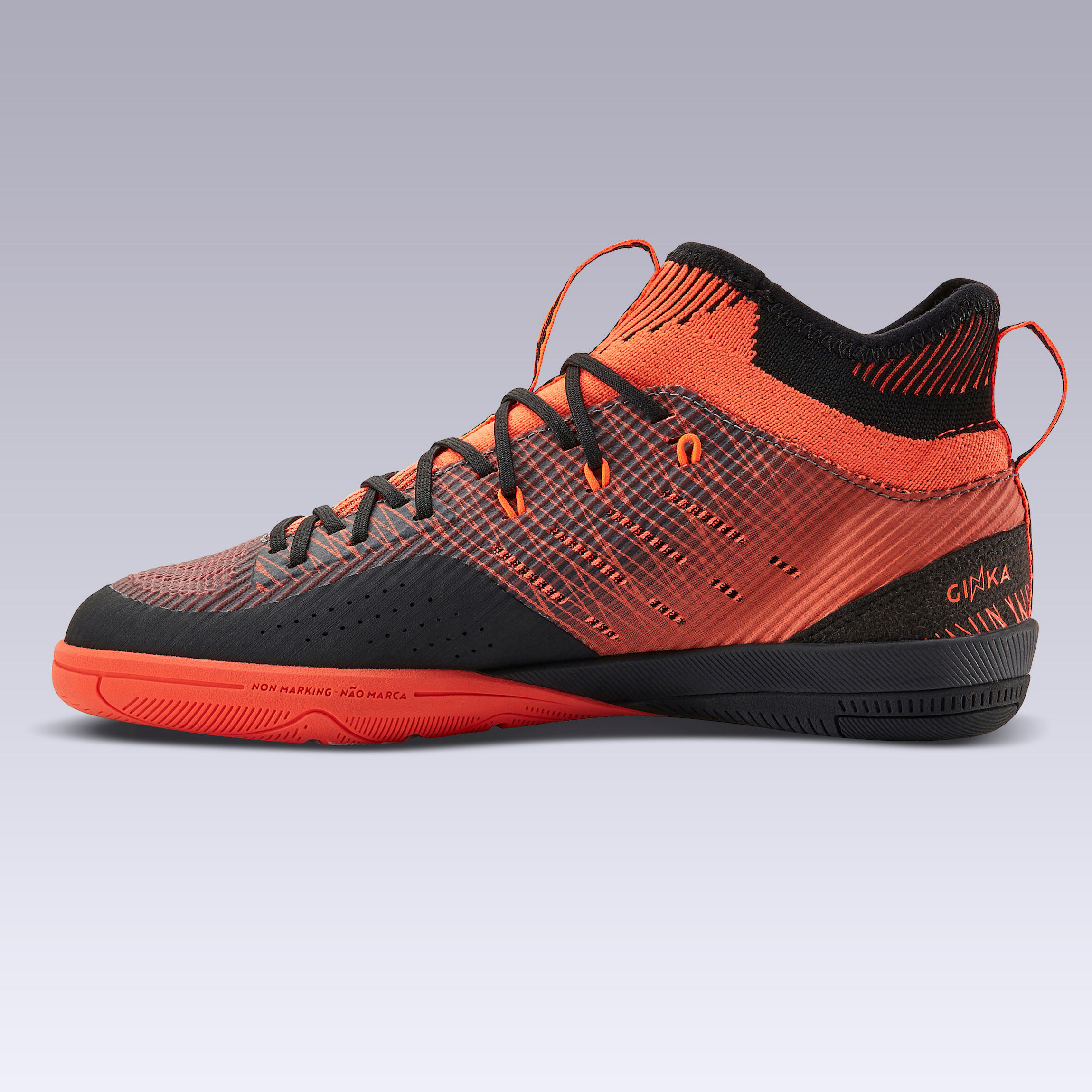 Futsal Shoes Ginka 900 Mid - Orange | Decathlon