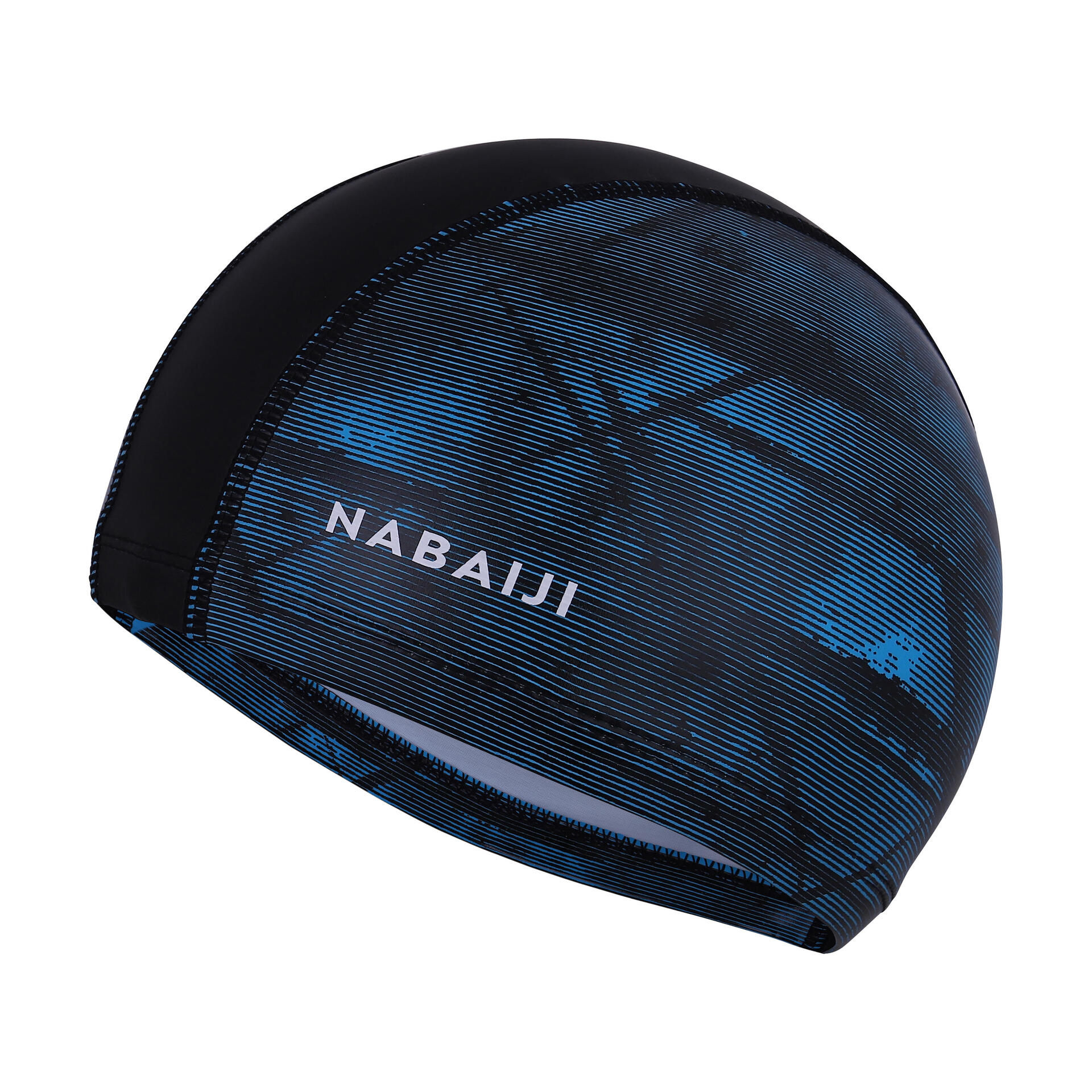 SILICONE MESH SWIM CAP SIZE L - BLACK TEXXO PRINT