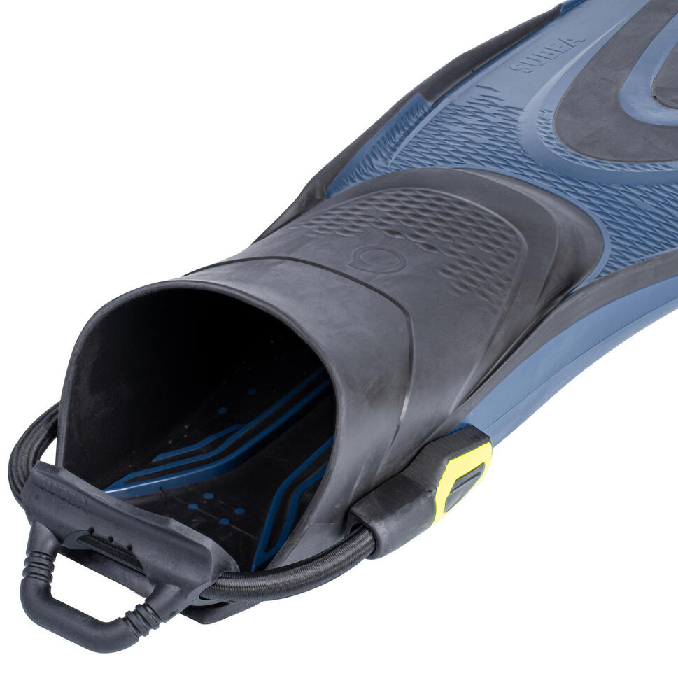 Palmes plongée réglables - OH 500 Soft Bleu turquin SUBEA | Decathlon