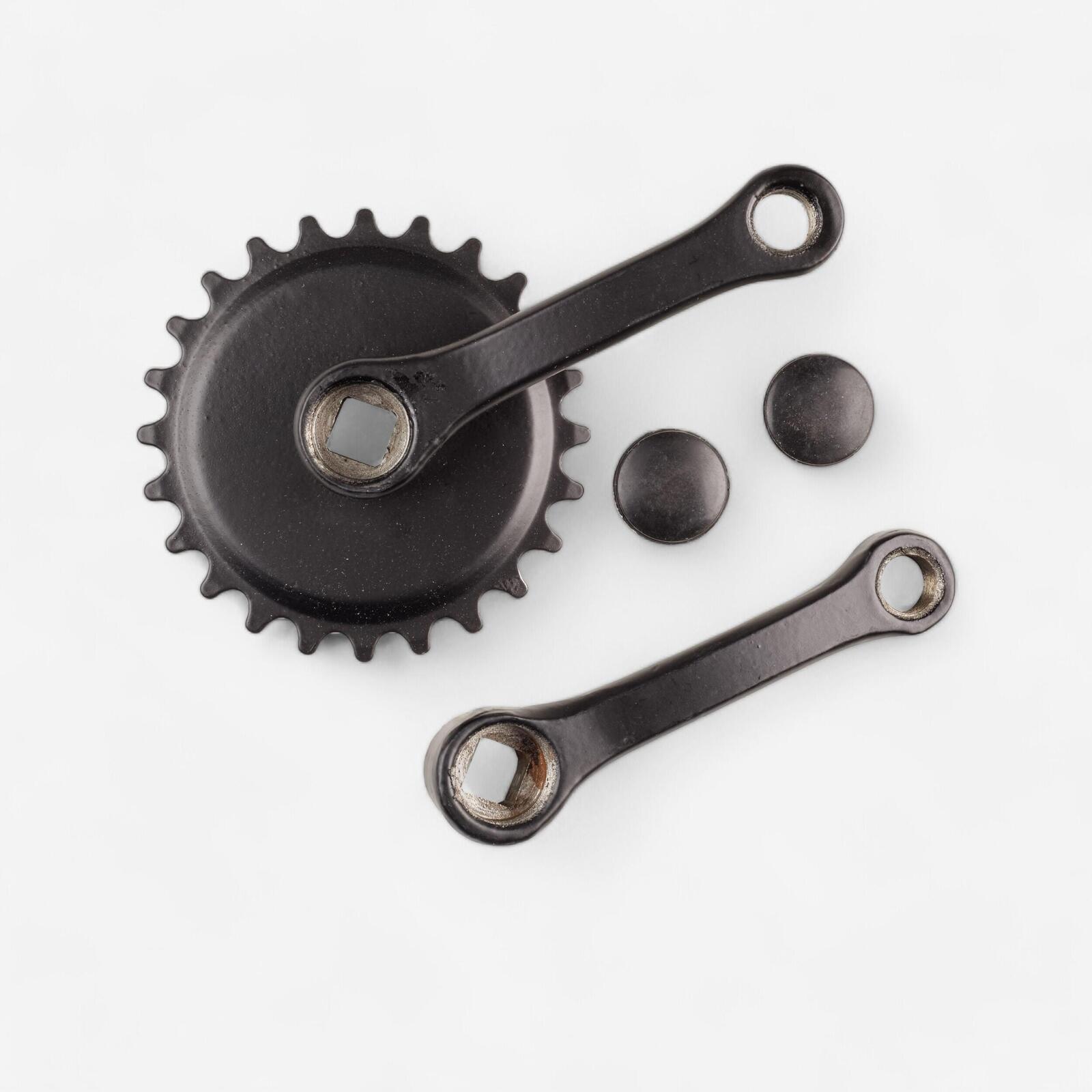 Single Chainwheel 24 Tooth w/ 100 mm Cranks - Decathlon
