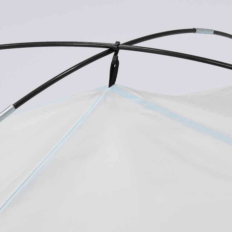 Carpa impermeable para 2 personas para camping MH100 Quechua gris ...