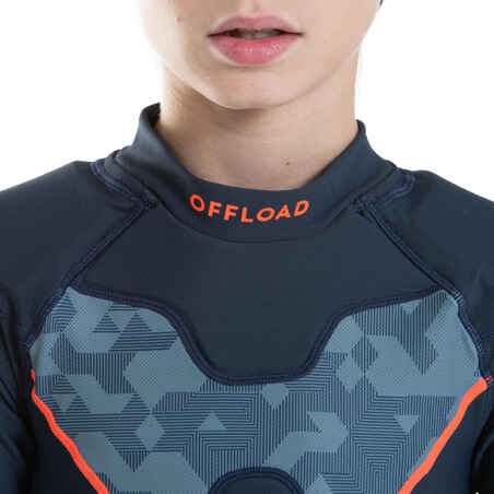 Kids' Rugby Shoulder Pads R100 - Blue/Grey - Decathlon