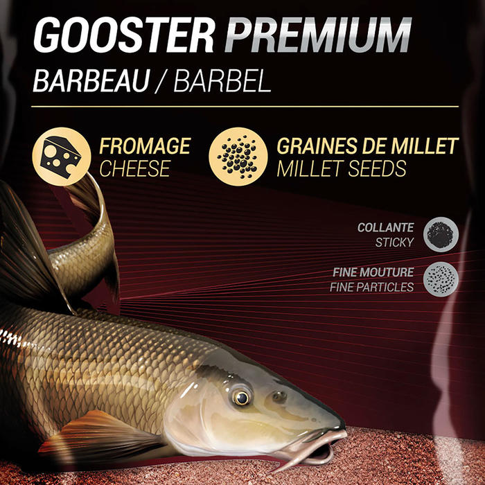 Caperlan AMORCE GOOSTER PREMIUM BARBEAU ROUGE 1kg | Decathlon