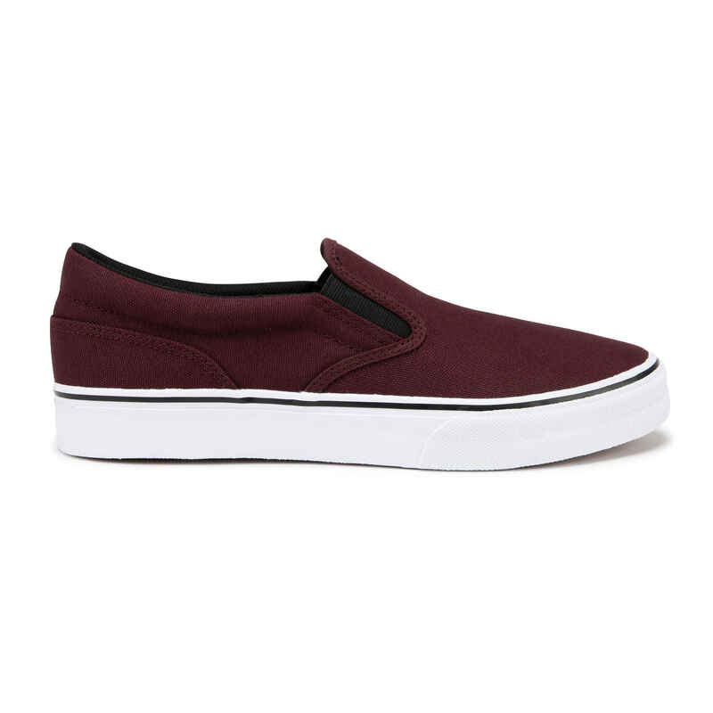 Skateschuhe VULCA 100 SLIP-ON BORDEAUX - Decathlon