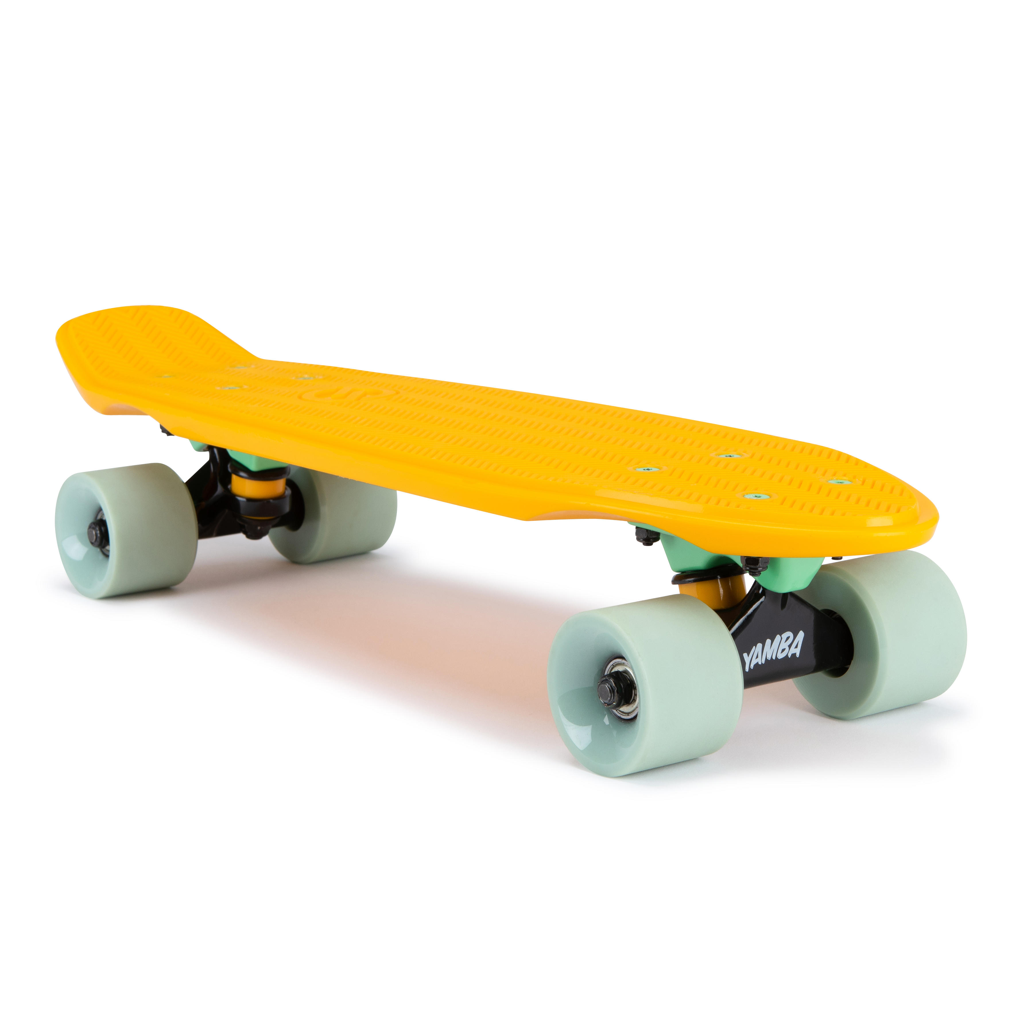 Skateboard Cruiser Yamba 100 žuto-zeleni - Decathlon