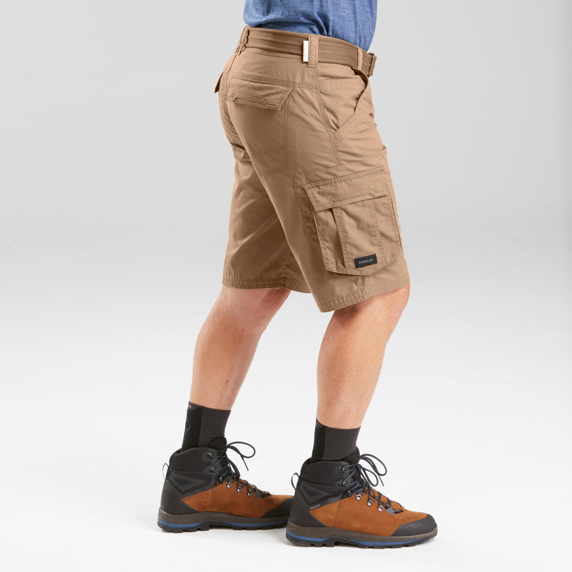 Trekking Travel Shorts - 100 (brown)