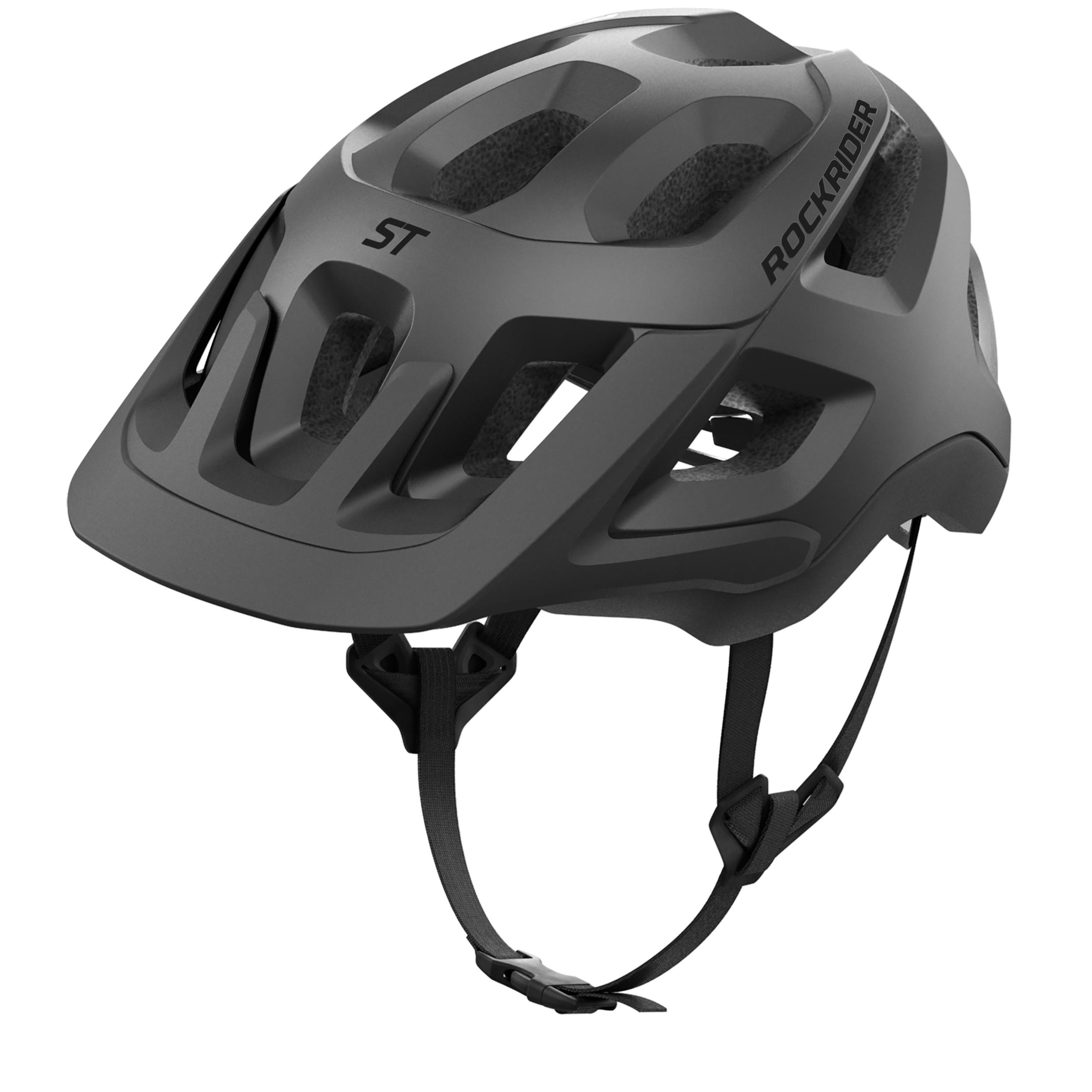 Mountain Bike Helmet - EXPL 500 - smoked black - Rockrider - Decathlon