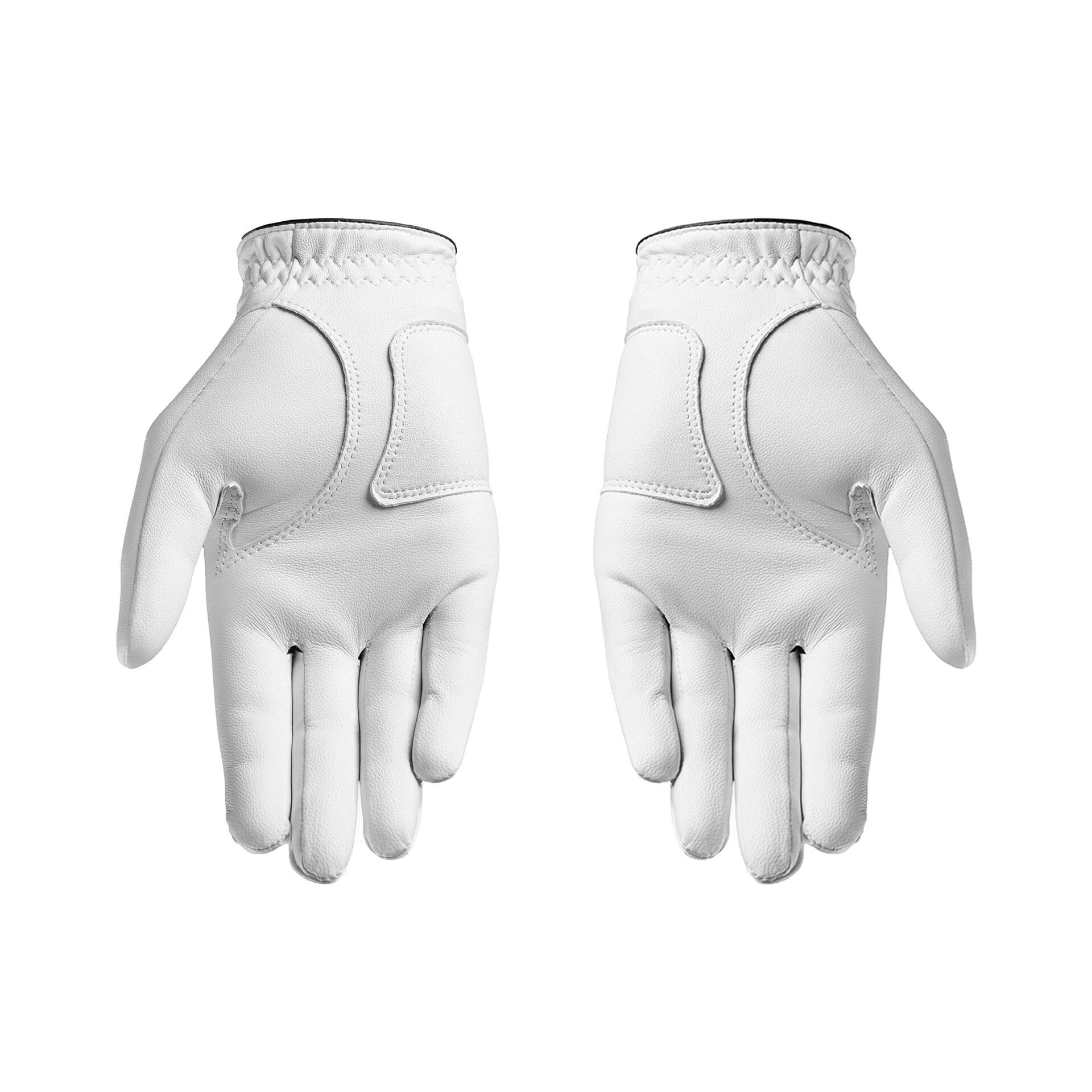 Women's golf pair of soft gloves white