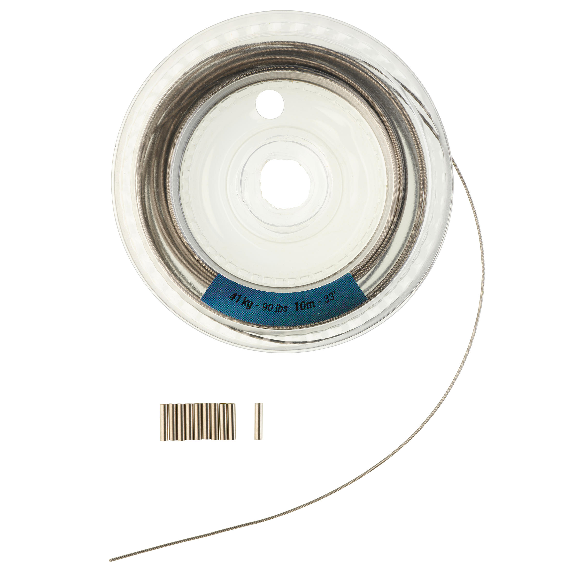 BRAIDED STEEL LINE 10M 41KG SEA FISHING - Decathlon