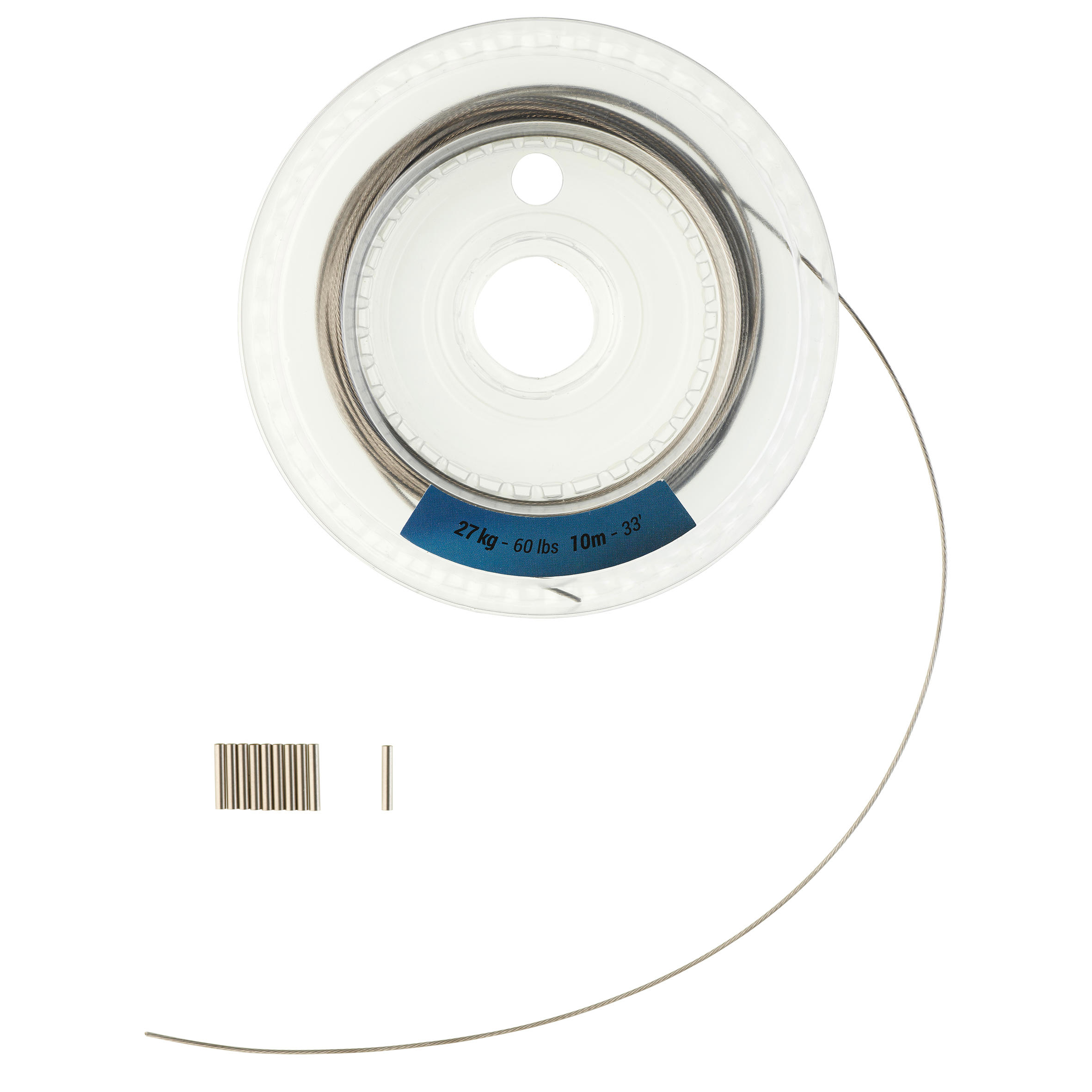 Pīta tērauda aukla makšķerēšanai jūrā, 10 m, 27 kg - Decathlon