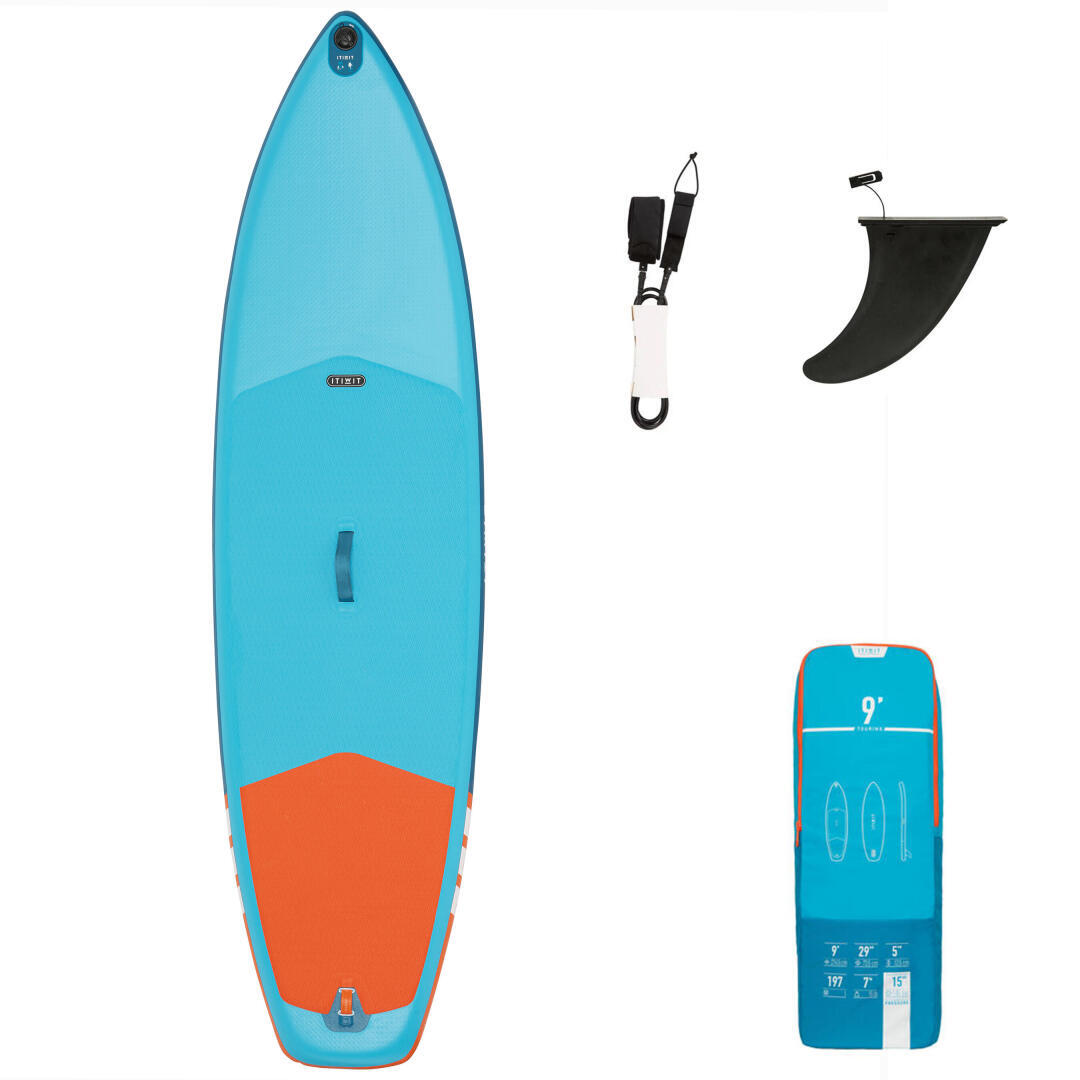 ITIWIT-STAND-UP PADDLE AUFBLASBAR-ALLROUND X100 9' BLAU