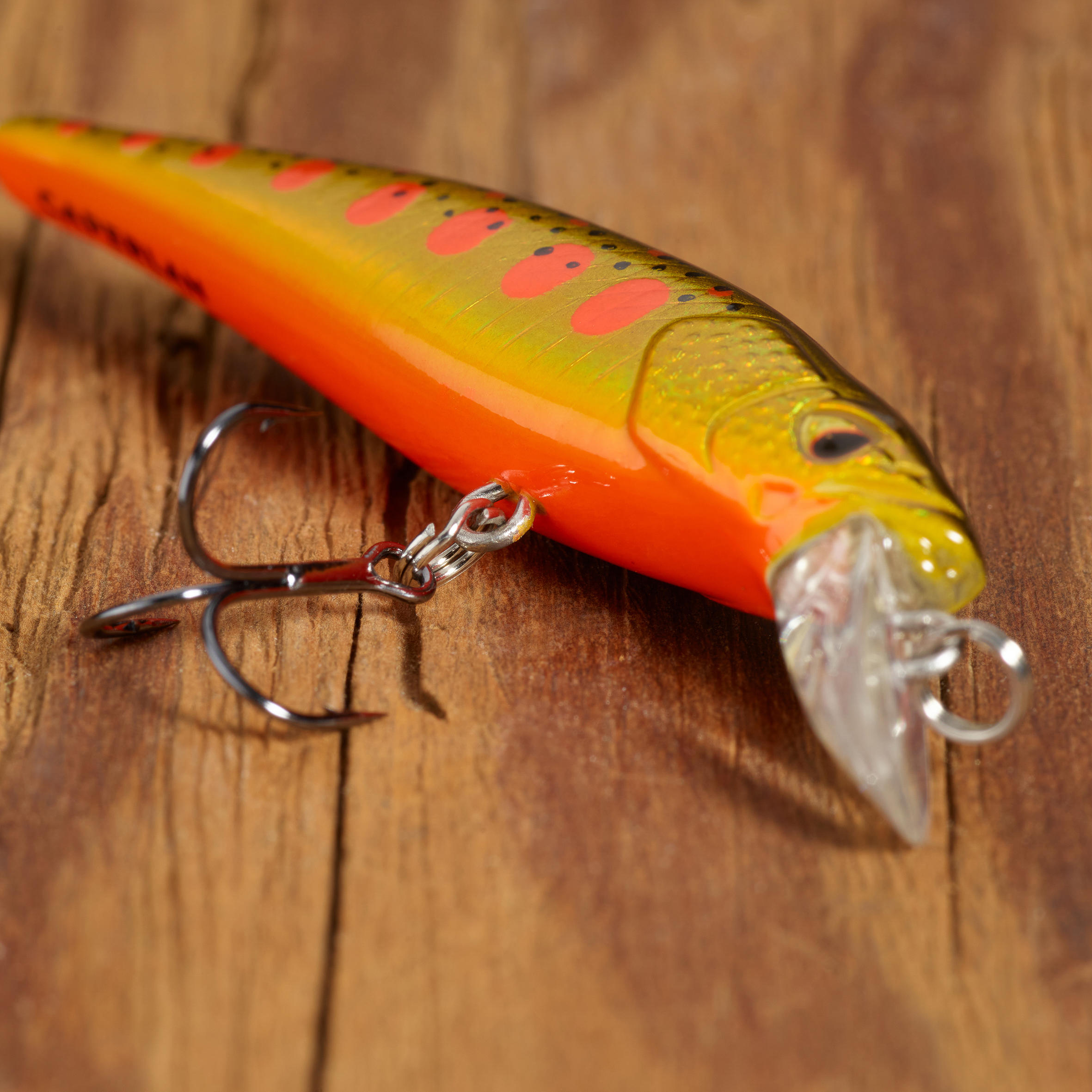 PLUG BAIT JERKBAIT MINNOW LURE FISHING MNW 50 SP YAMAME ORANGE - black ...